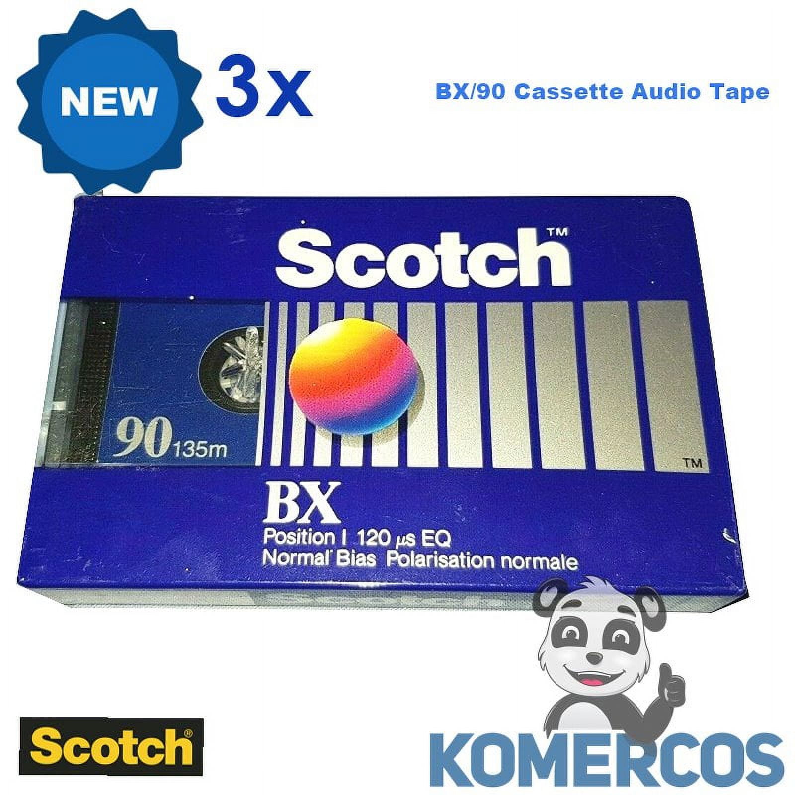 scotch 3m brand cassette tape 90 minute normal bias - Walmart.com