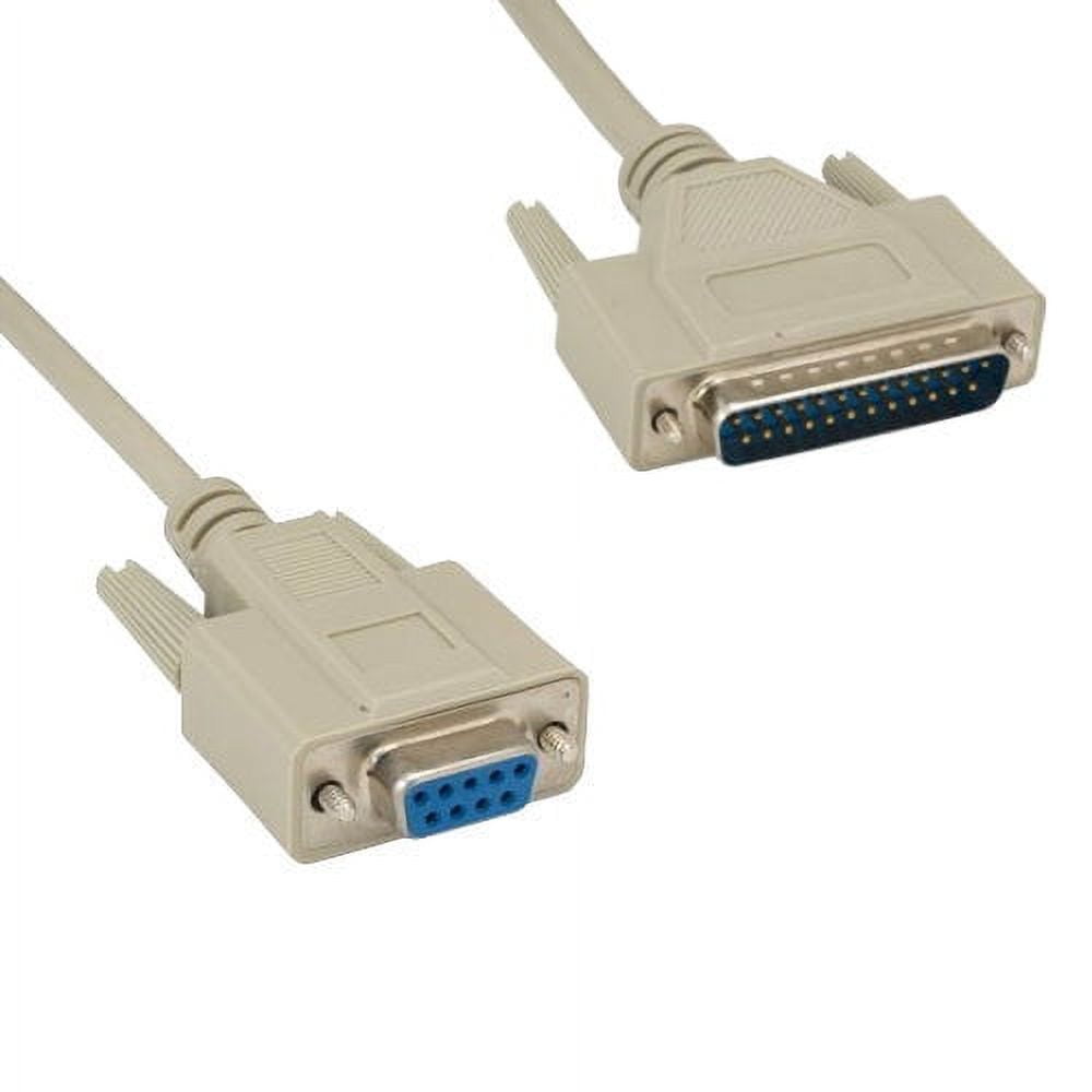 Lot of 10pc Kentek 3 Feet FT DB9 Female to DB25 Male Serial RS-232 ...