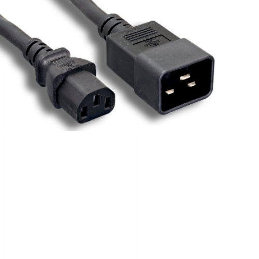 Lot of 10pc Kentek 4 Feet Ft US AC Power Cord 3 Prong Cable IEC320 C13 to C20 14 AWG 15A 250V ...