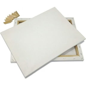 U.S. Art Supply 4" x 4" Mini Professional Primed Stretched Canvas (1 ...
