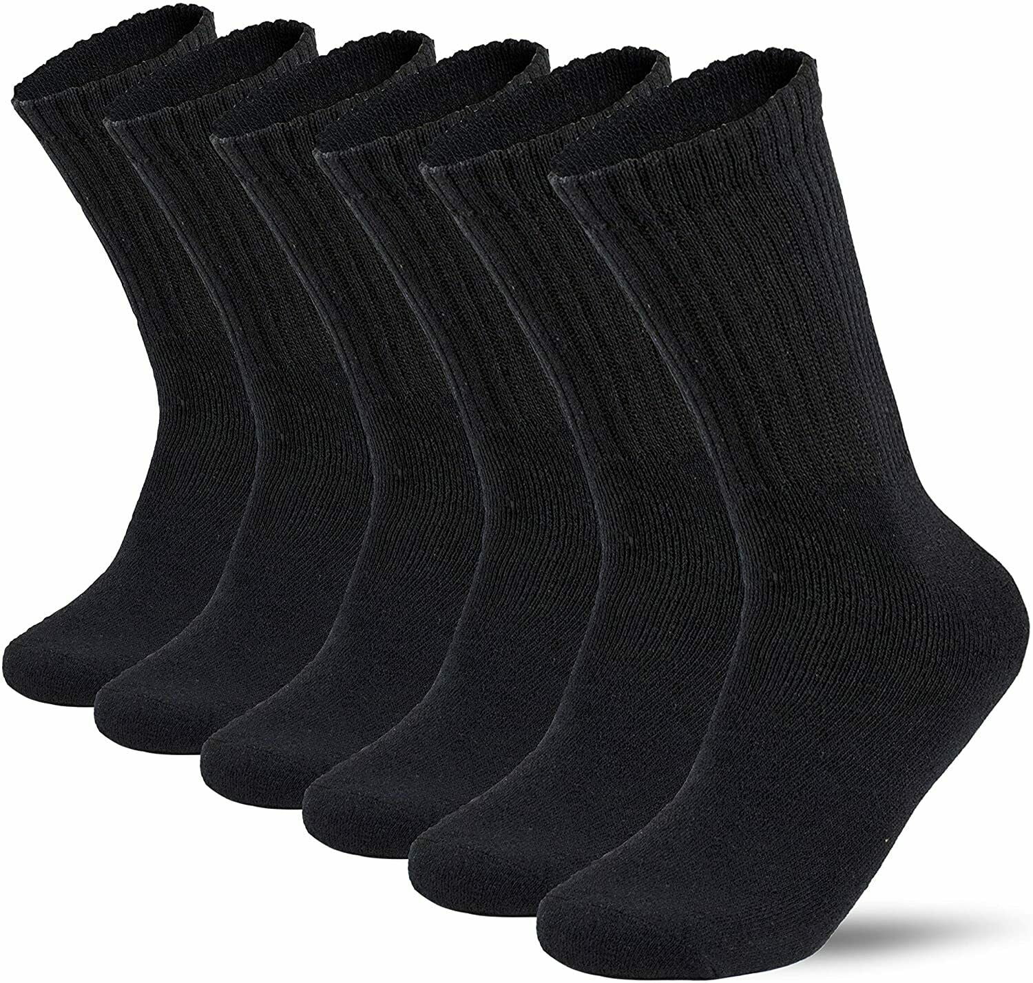 Lot 3-12 Pairs Women's Solid Sports Athletic Casual Work Plain Crew ...