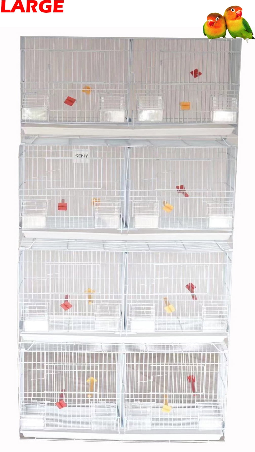 Lot of 4 LARGE 31" x 11" x 15.5"H Stackable Breeding Breeder Flight ...