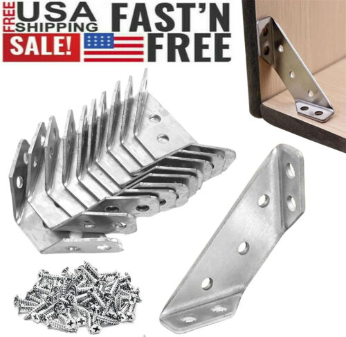 Lot Angle Corner Bracket Corner Brace Triangular Corner Connector For ...