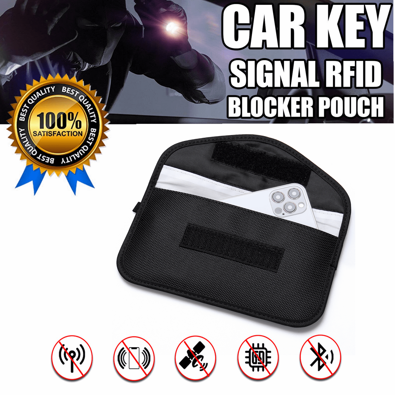 Lot Faraday Bag Cell Phone Wallet Blocker RFID Signal Blocking ...