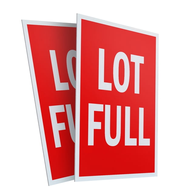 Lot Full (2-PACK) 24" x 36" Plastic Signs | Sign Insert 4mm Corrugated ...