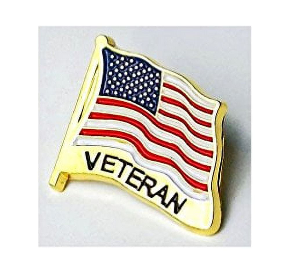Lot Of 12 NEW DESIGN USA Flag Veteran Lapel Hat Pin Marines Army Navy ...