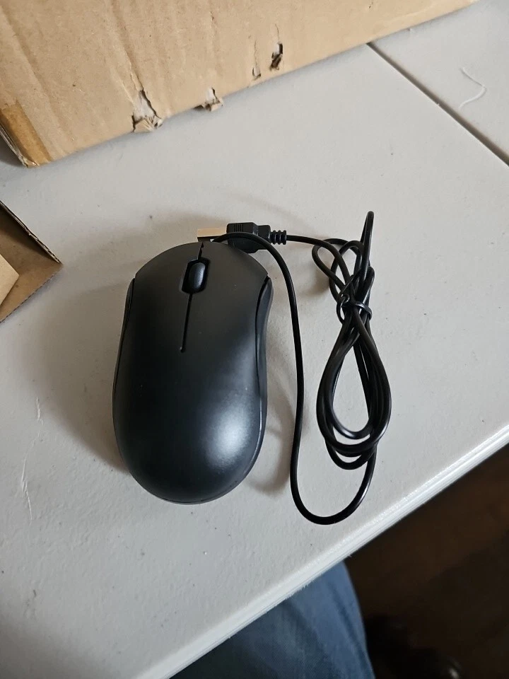 Lot Of 2...Usb Wired Optical Scroll Wheel 3-Button Mice Black Unbranded ...