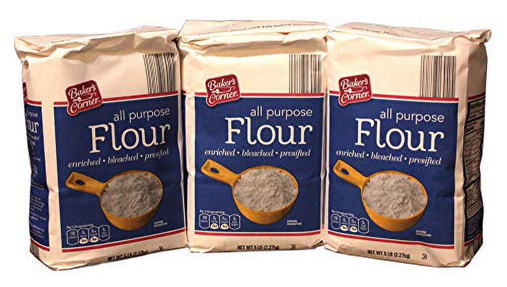 Lot Of 3 Corner All Purpose Baking Flour 3-5Lb Bag - 15 Pound - Walmart.com