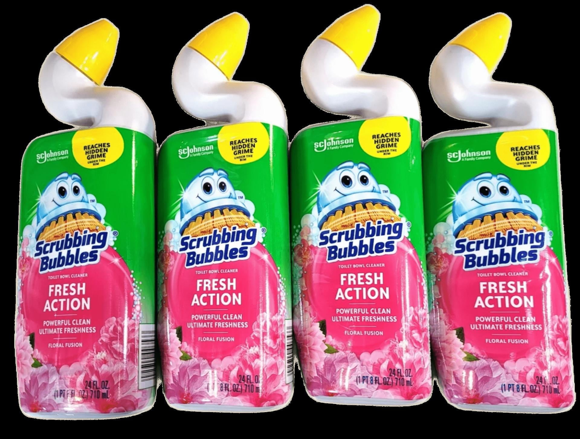 Scrubbing Bubbles Fresh Action Toilet Liquid Bathroom Cleaner, Floral ...