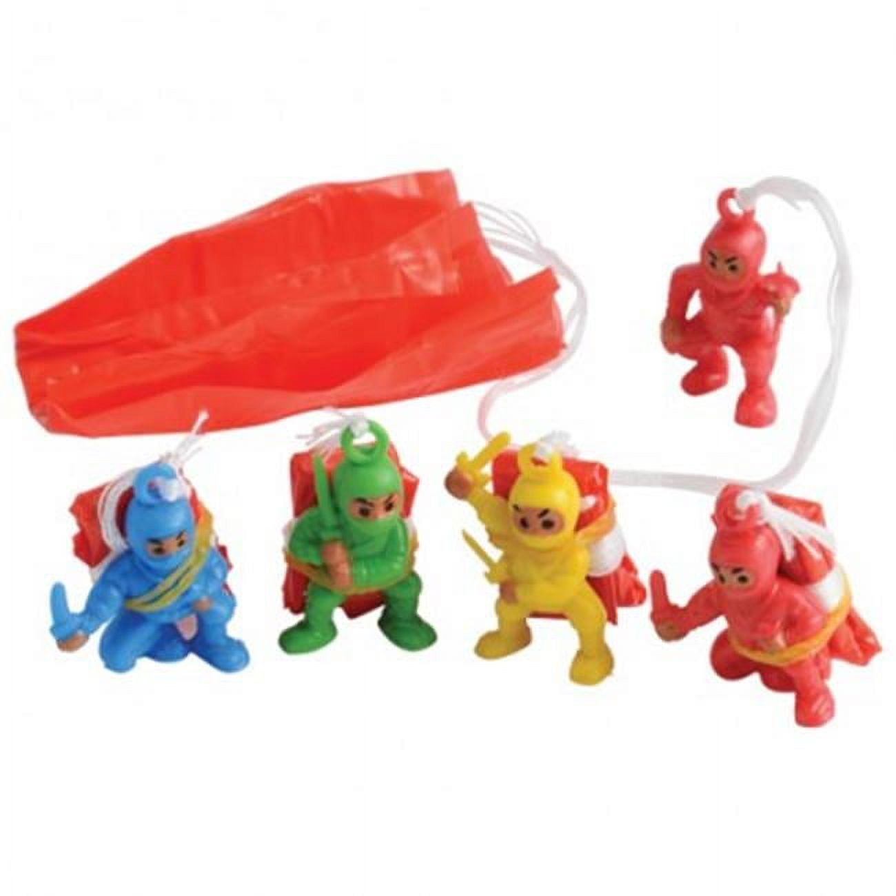 Lot Of 48 Assorted Color Mini Toy Ninja Parachute Action Figures ...