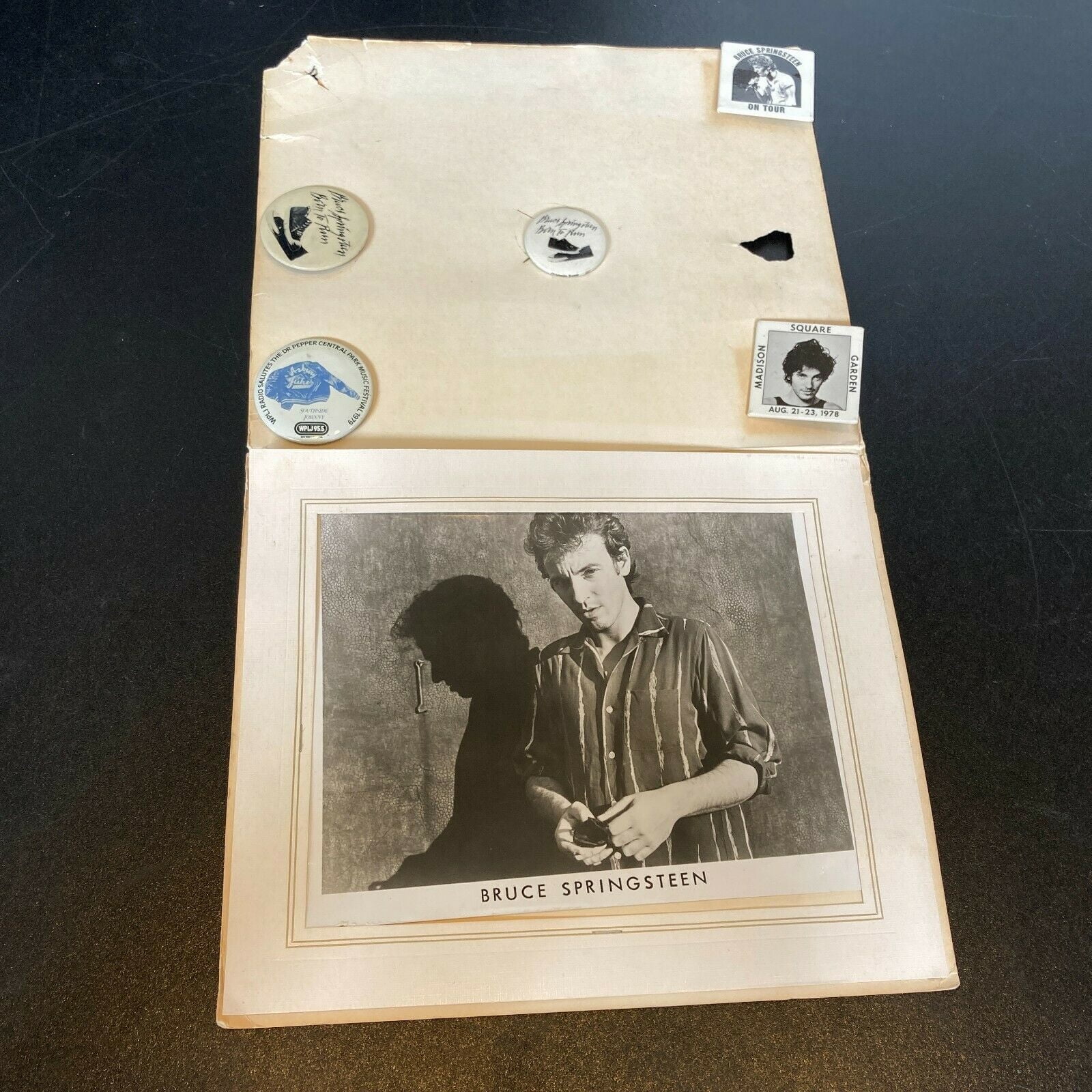 Lot Of 5 Vintage 1970's Rare Bruce Springsteen Pins With Photo ...