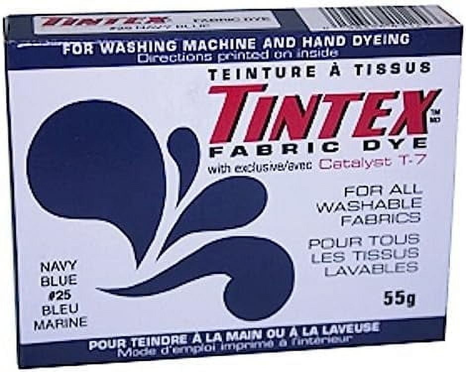 Lot of 1 Tintex Brand Navy Blue Fabric Dye 25 - Walmart.com