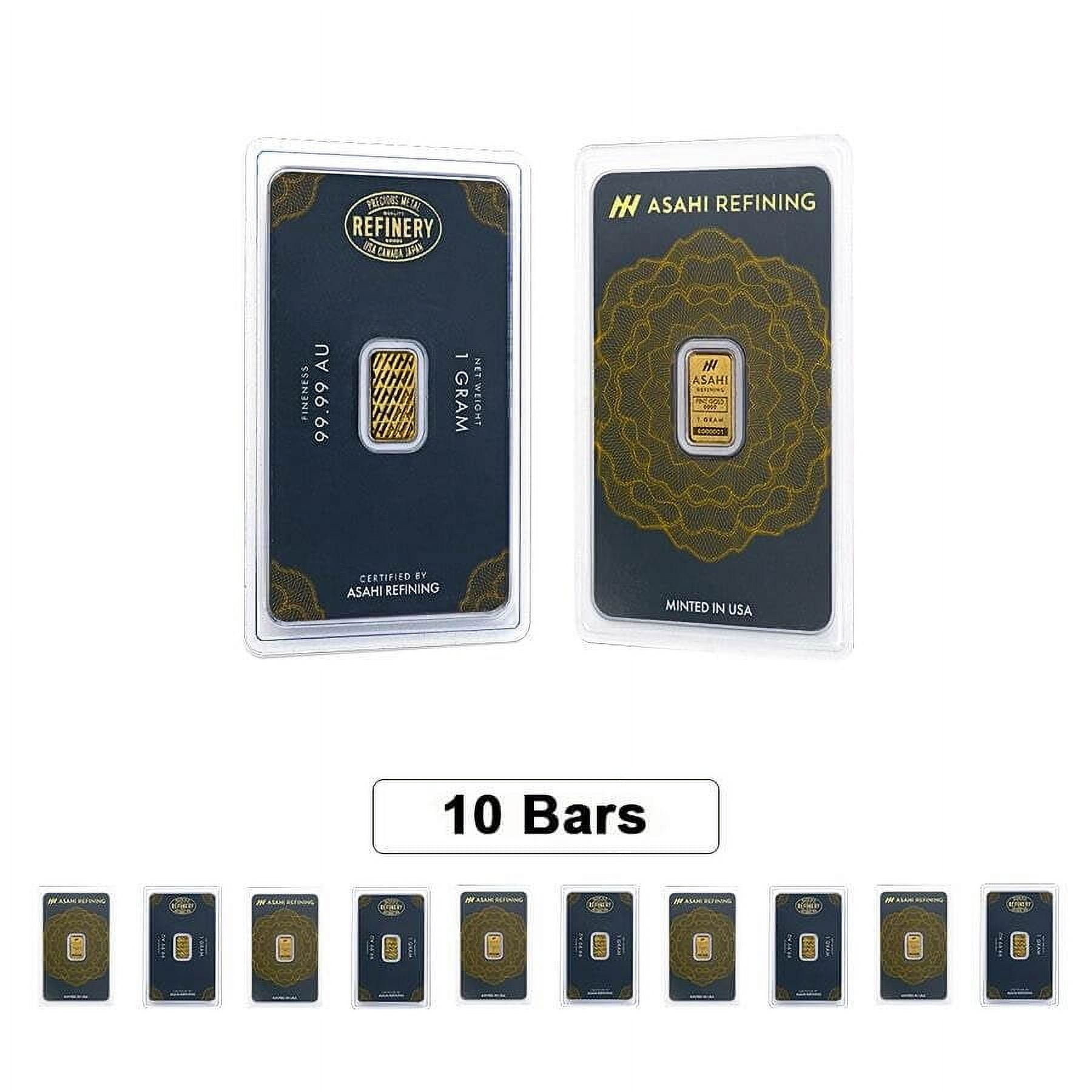 Lot of 10 - 1 Gram Asahi Gold Bar .9999 Fine (in Assay) - Walmart.com