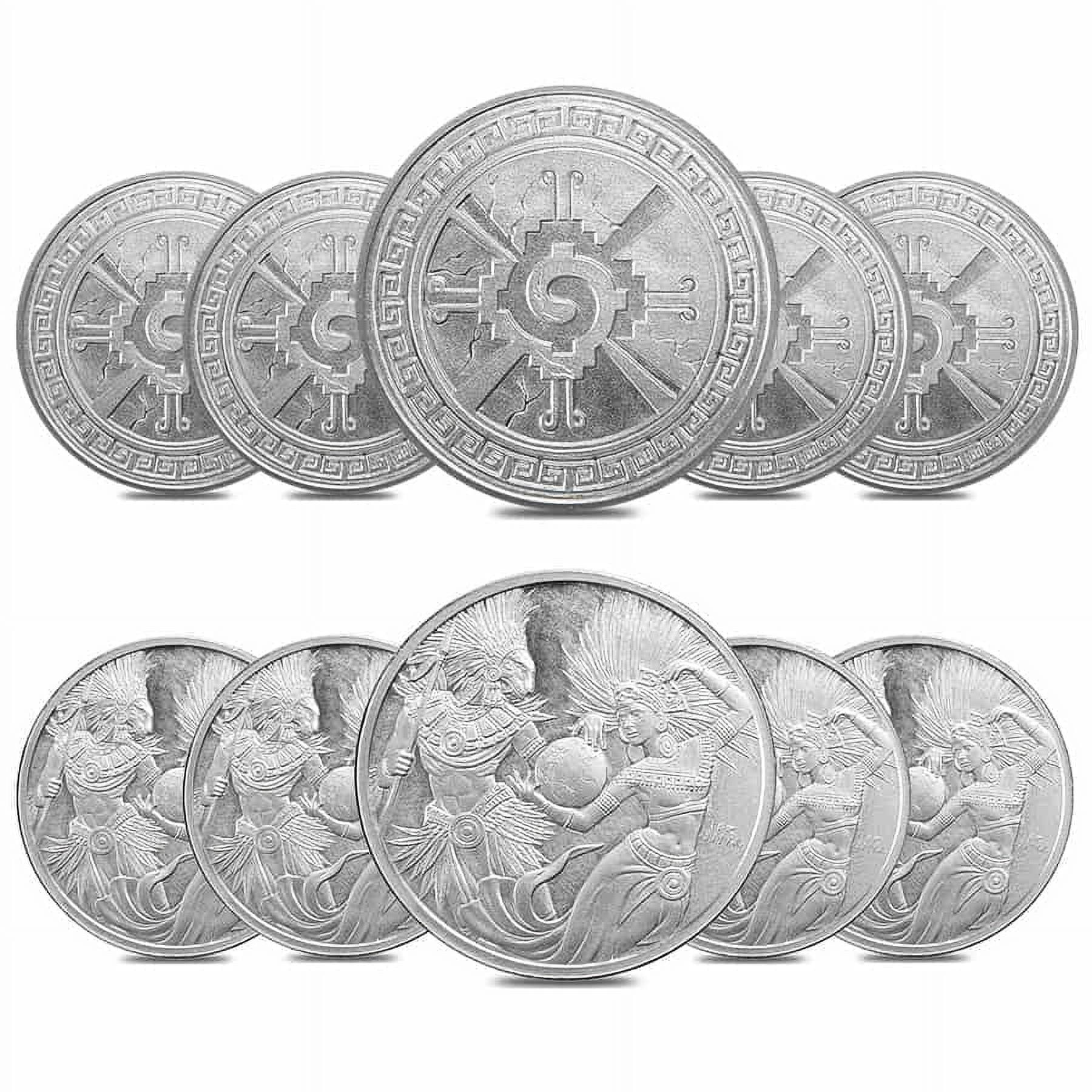 Lot of 10 - 1 oz Aztec Yin Yang Silver Round .999 Fine - Walmart.com