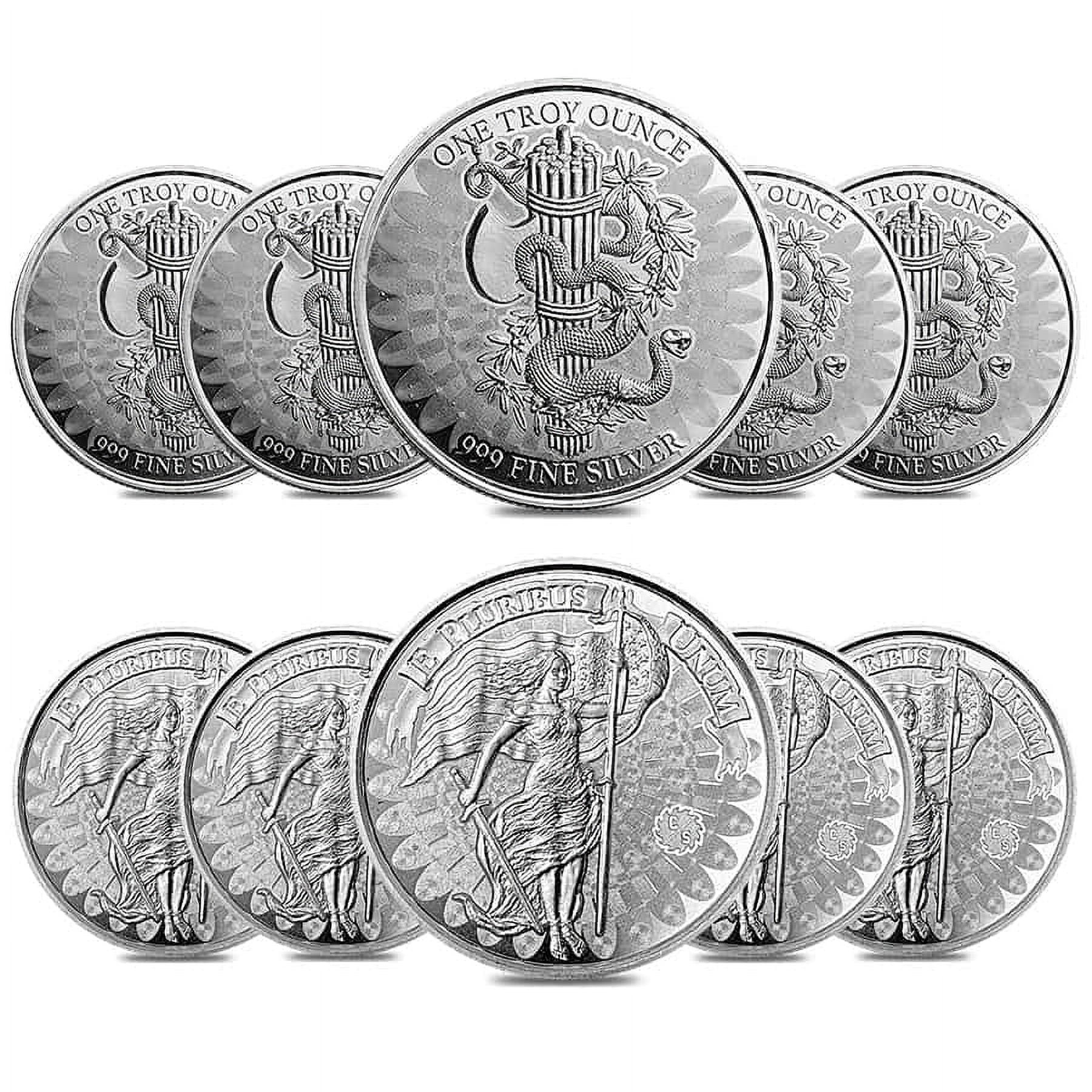 Lot of 10 - 1 oz Unity Silver Round .999 Fine - Walmart.com