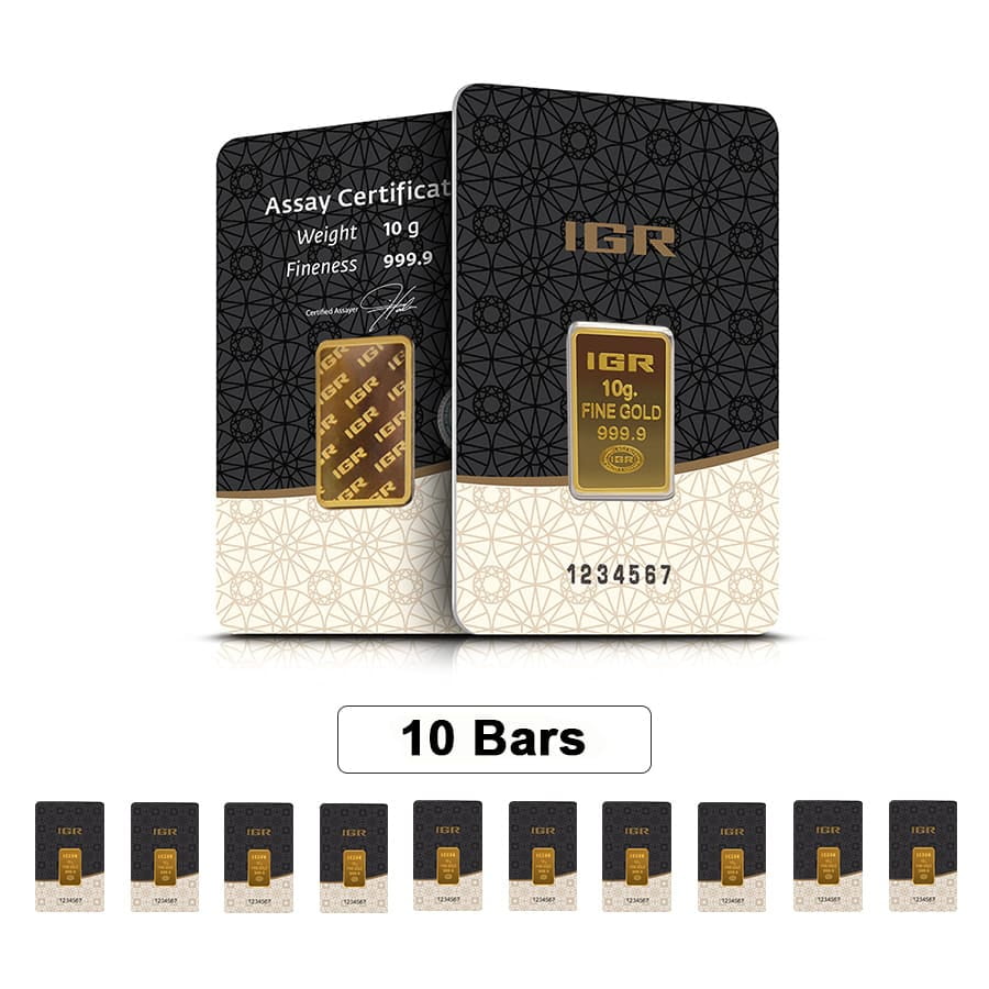 Istanbul Gold Refinery (IGR) 10 Gram Gold Bar - .9999 Fine in Assay ...