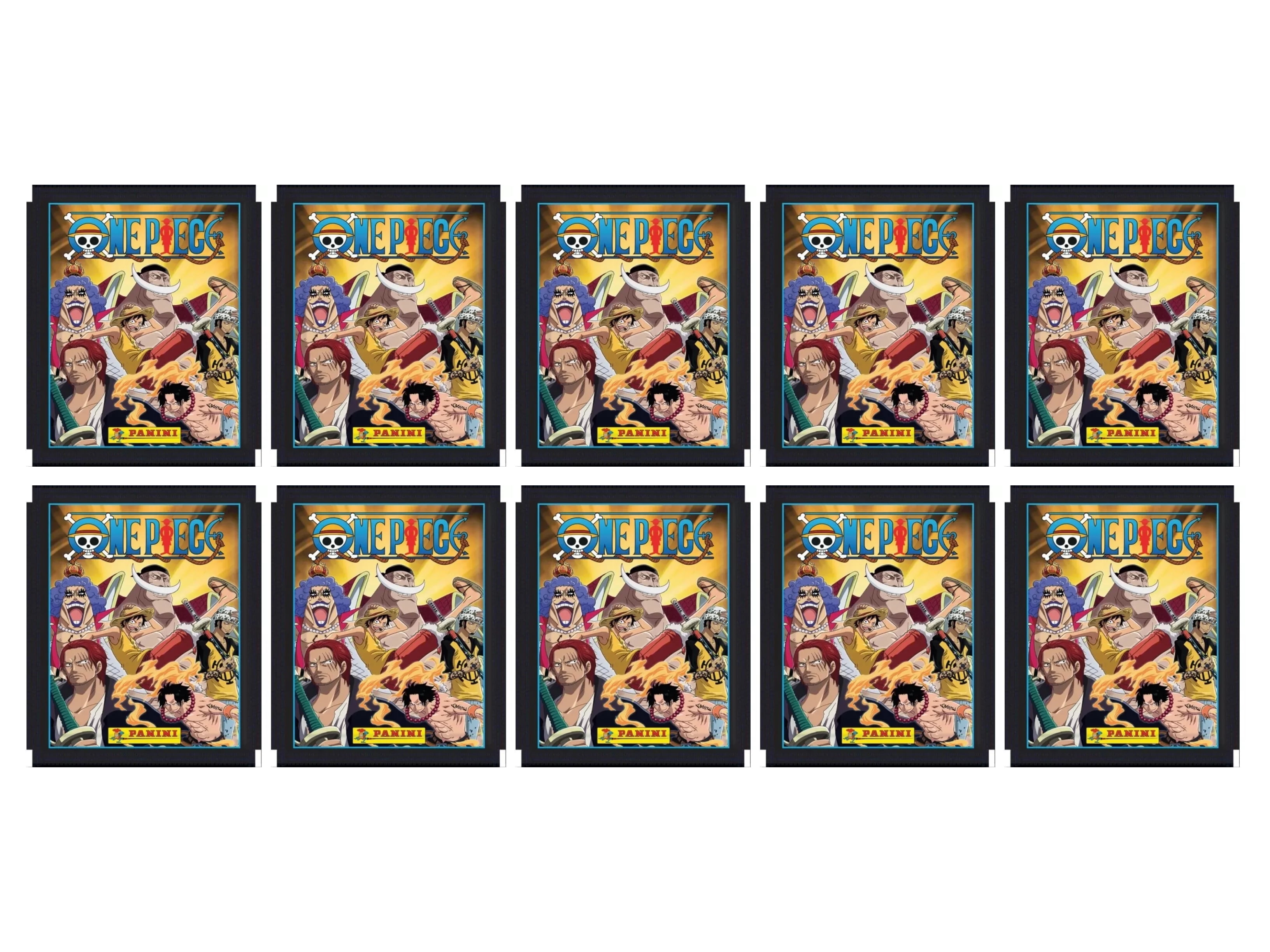 Lot of (10) 2023 Panini One Piece Summit War Sticker Packs - Walmart.com