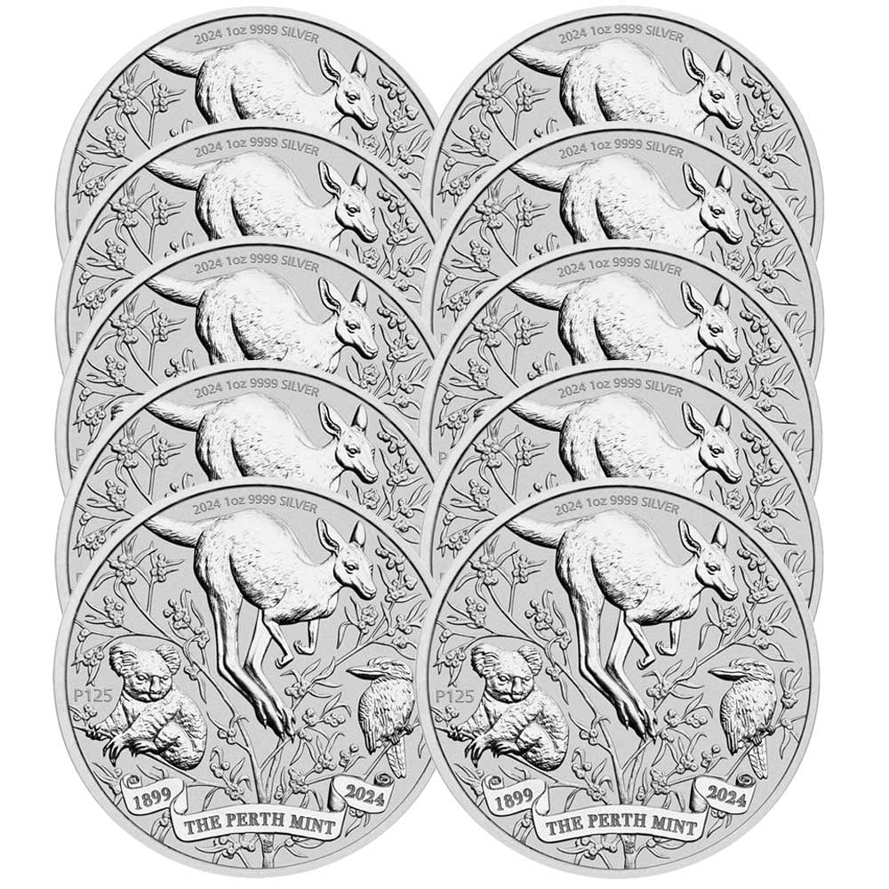 Lot of 10 - 2024 Australian 125th Anniversary Silver 1 oz .9999 Fine BU - Walmart.com