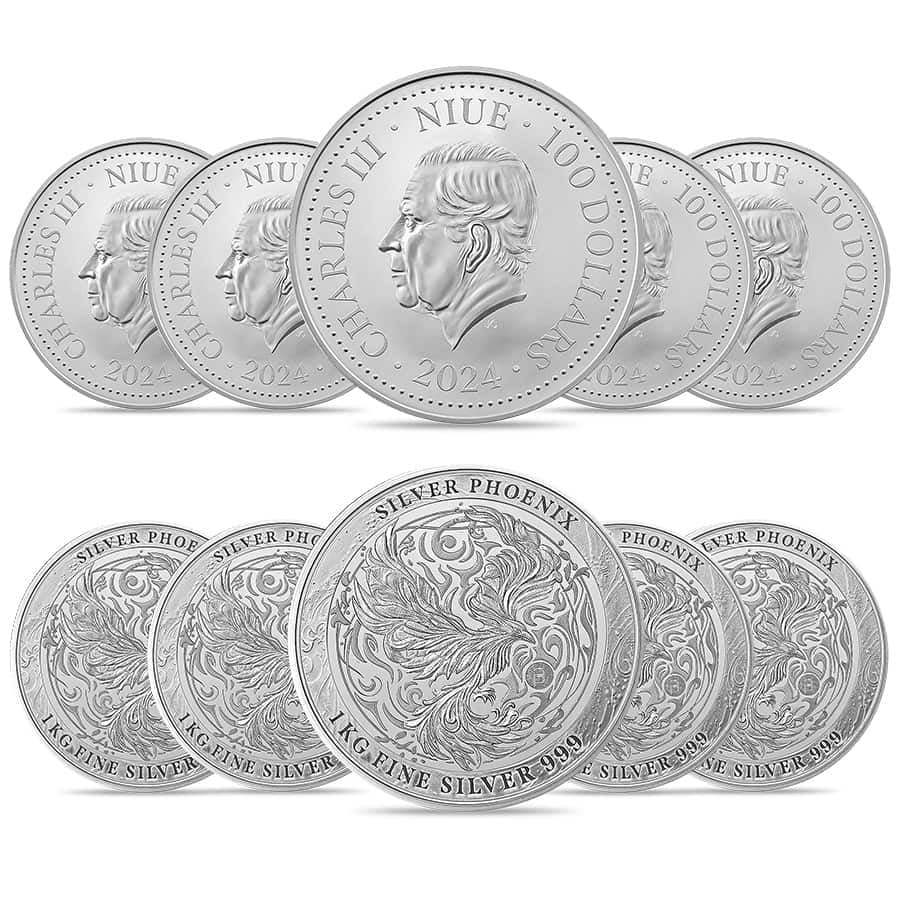 Lot of 10 - 2024 Niue 1 Kilo Phoenix Silver Coin .999 Fine - Walmart.com