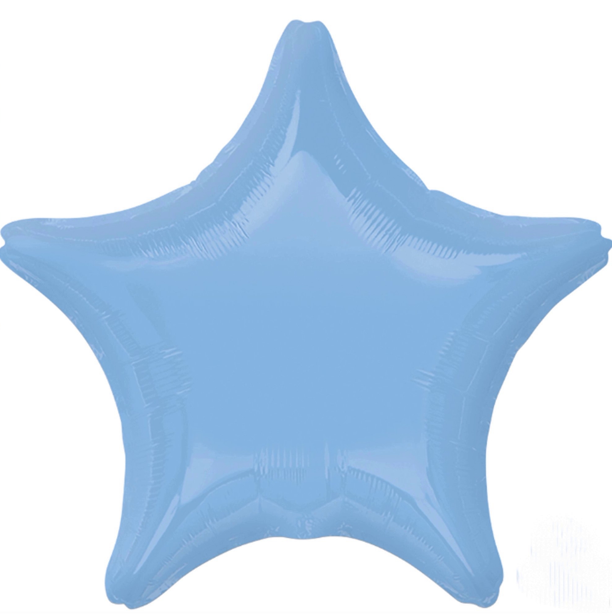 Lot of 10 Anagram Pastel Blue Star Shape Foil Mylar 19" Balloons ...