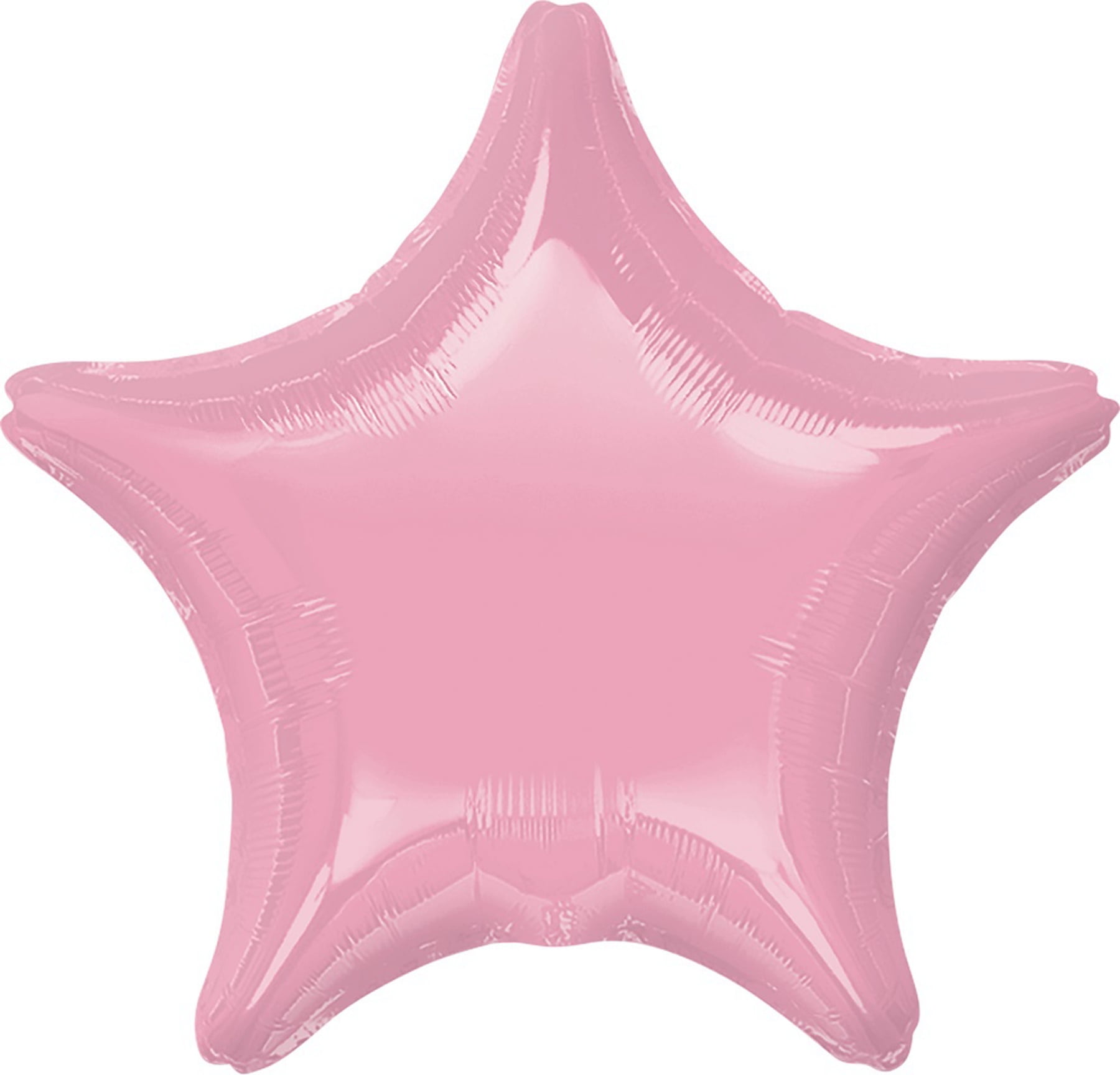 Lot of 10 Anagram Pastel Pink Star Shape Foil Mylar 19" Balloons ...