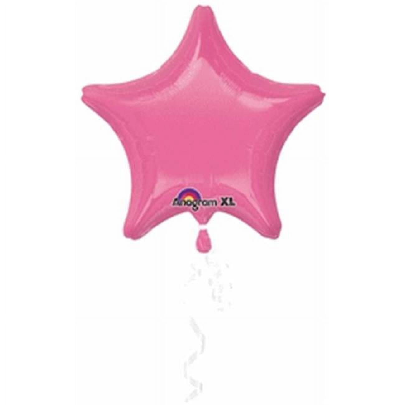 Lot of 10 Anagram Rose Star Shape Foil Mylar 19" Balloons Birthday ...