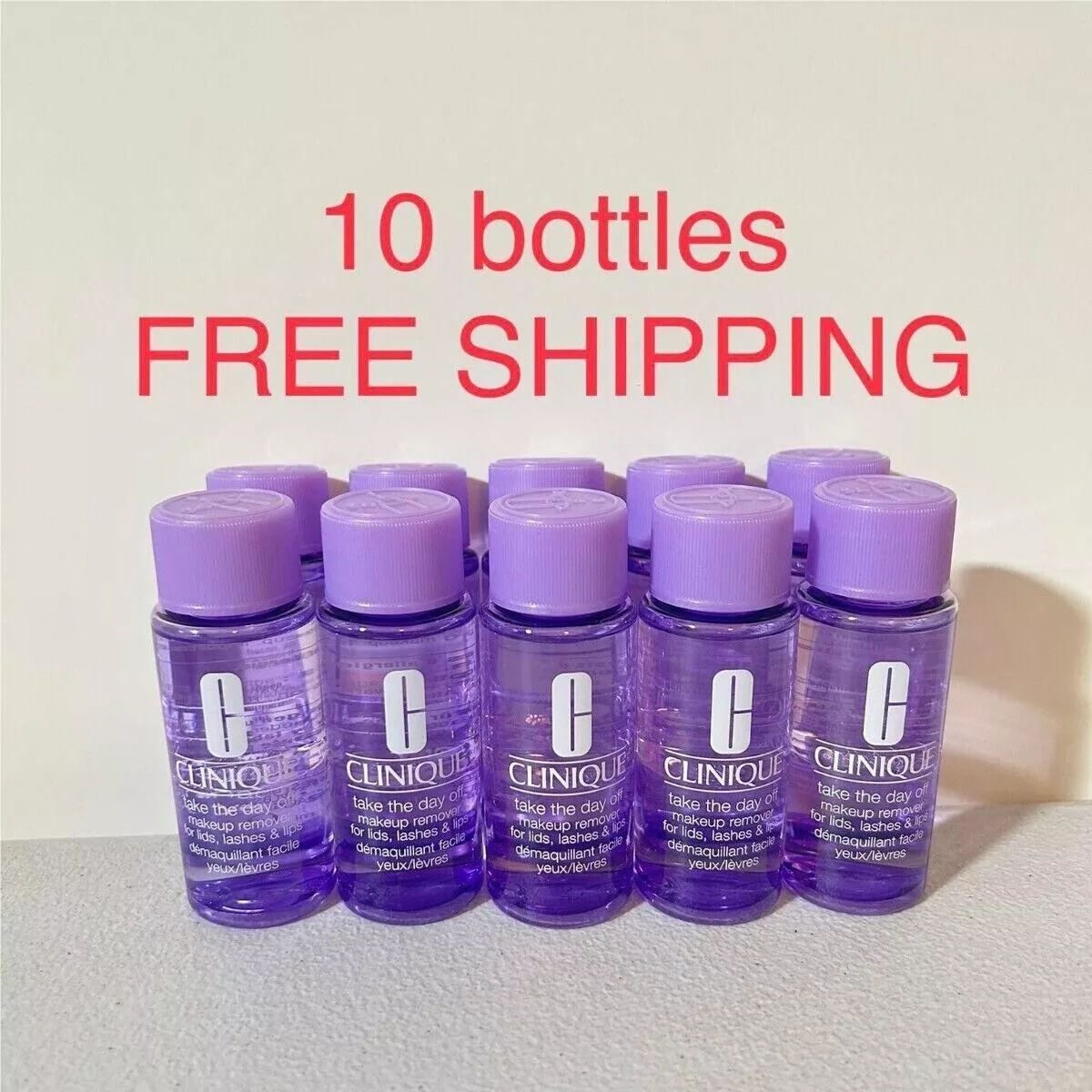 Lot of 10 Clinique Take The Day Off Makeup Remover For Lids, Lashes ...