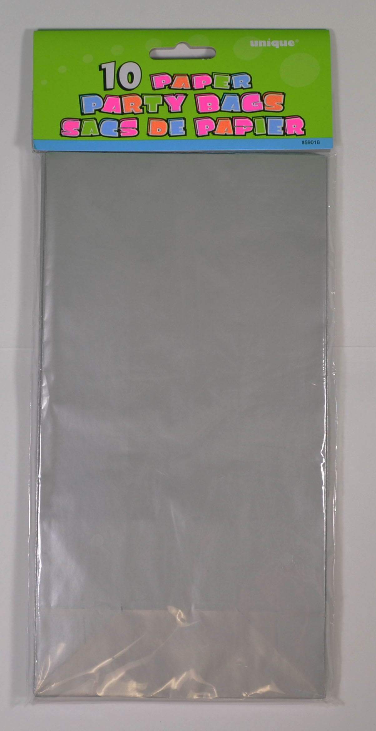 Lot of 10 Silver Paper Party Favor Treat Bags - Walmart.com