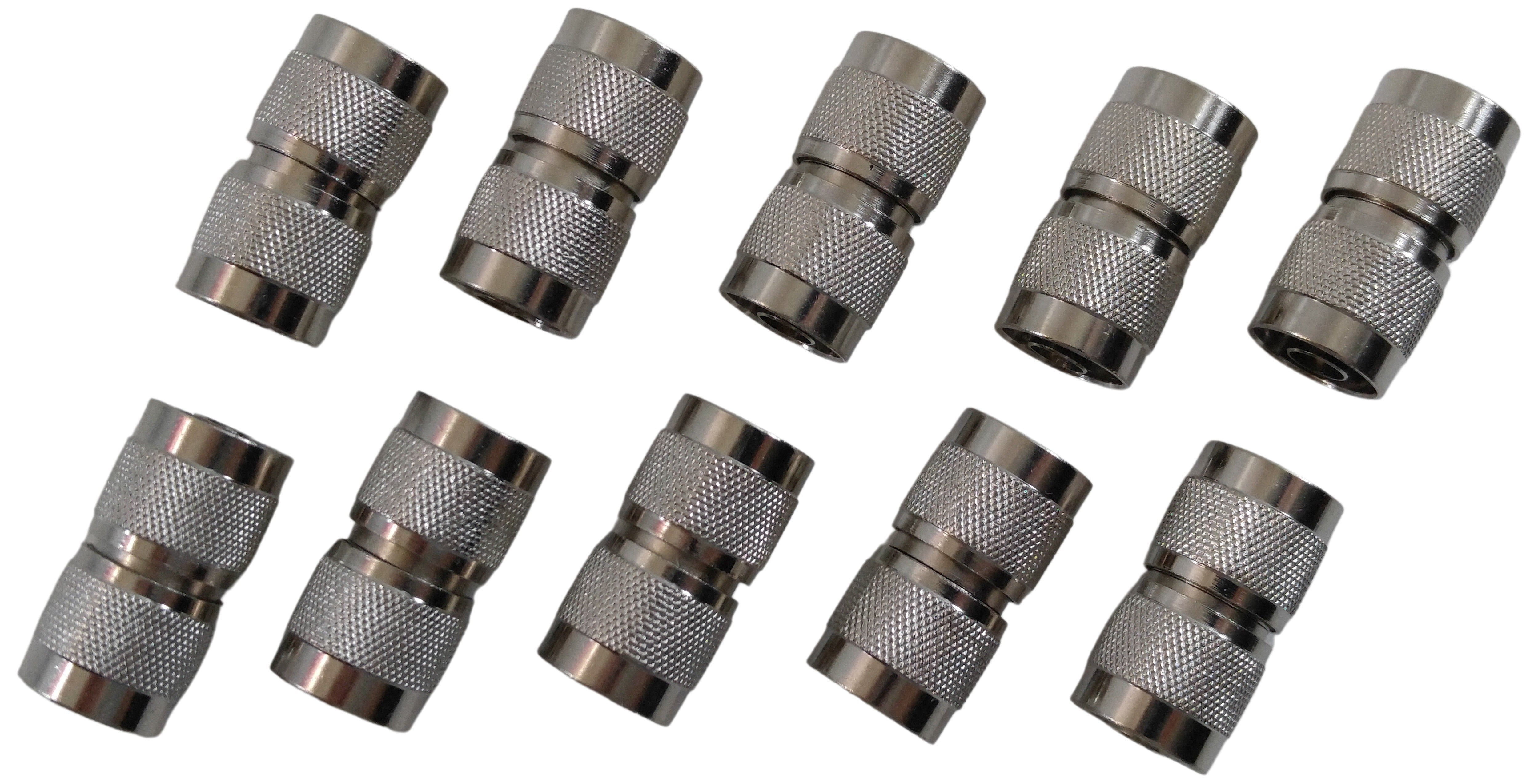 Lot of 10 Workman 40-3006 Double Male Type-N Barrel Coax Cable ...