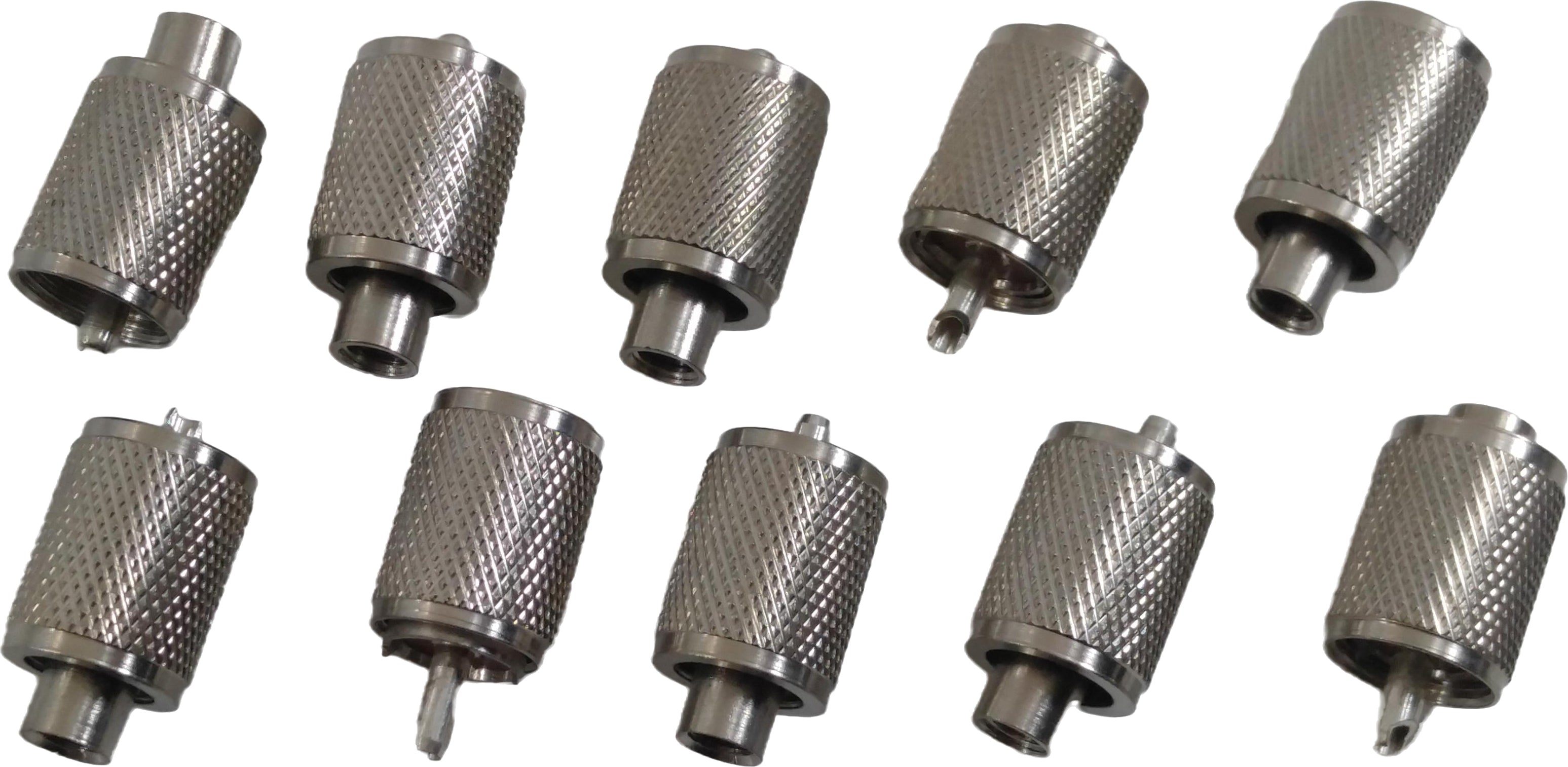 Lot of 10 Workman AMP-PL-59SS PL-259 Screw On RG8X/RG59 Coax Cable End ...