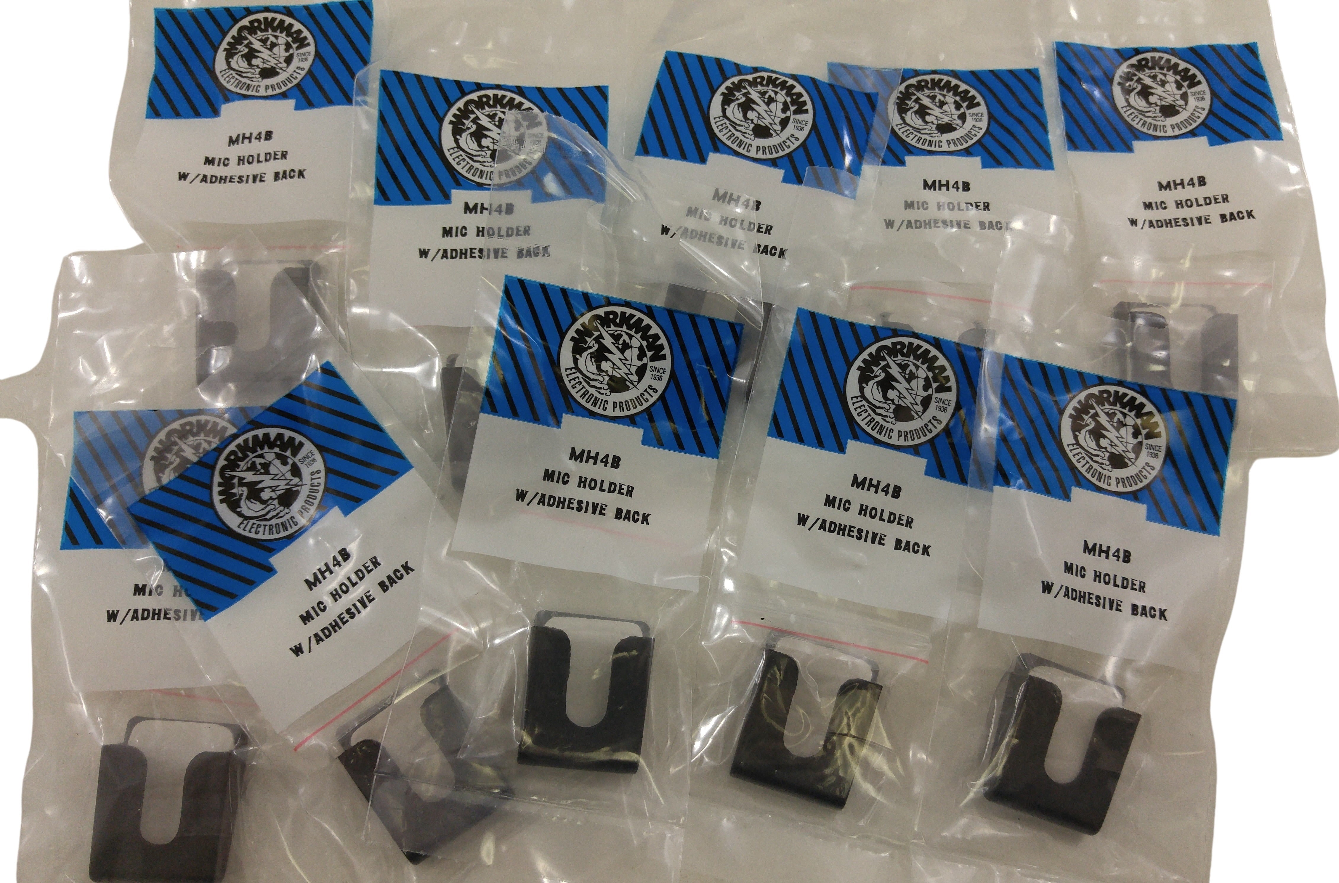 Lot of 10 Workman MH4B Black Double Sided Tape Style CB Radio ...