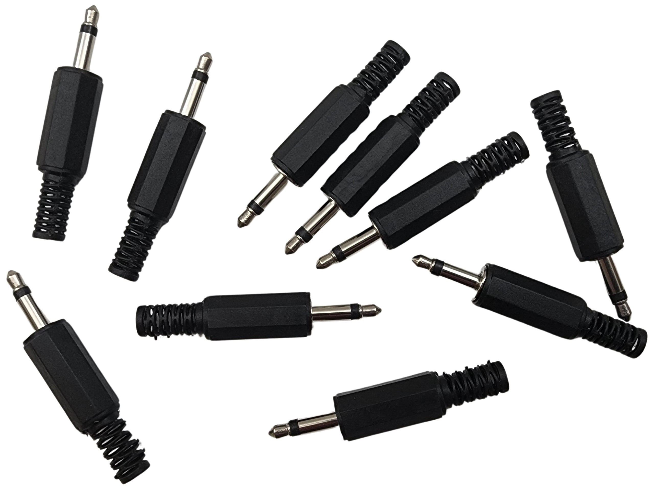 Lot of 10 Workman P35A 3.5mm Mono Audio Phono Plug Connectors w/ Strain ...