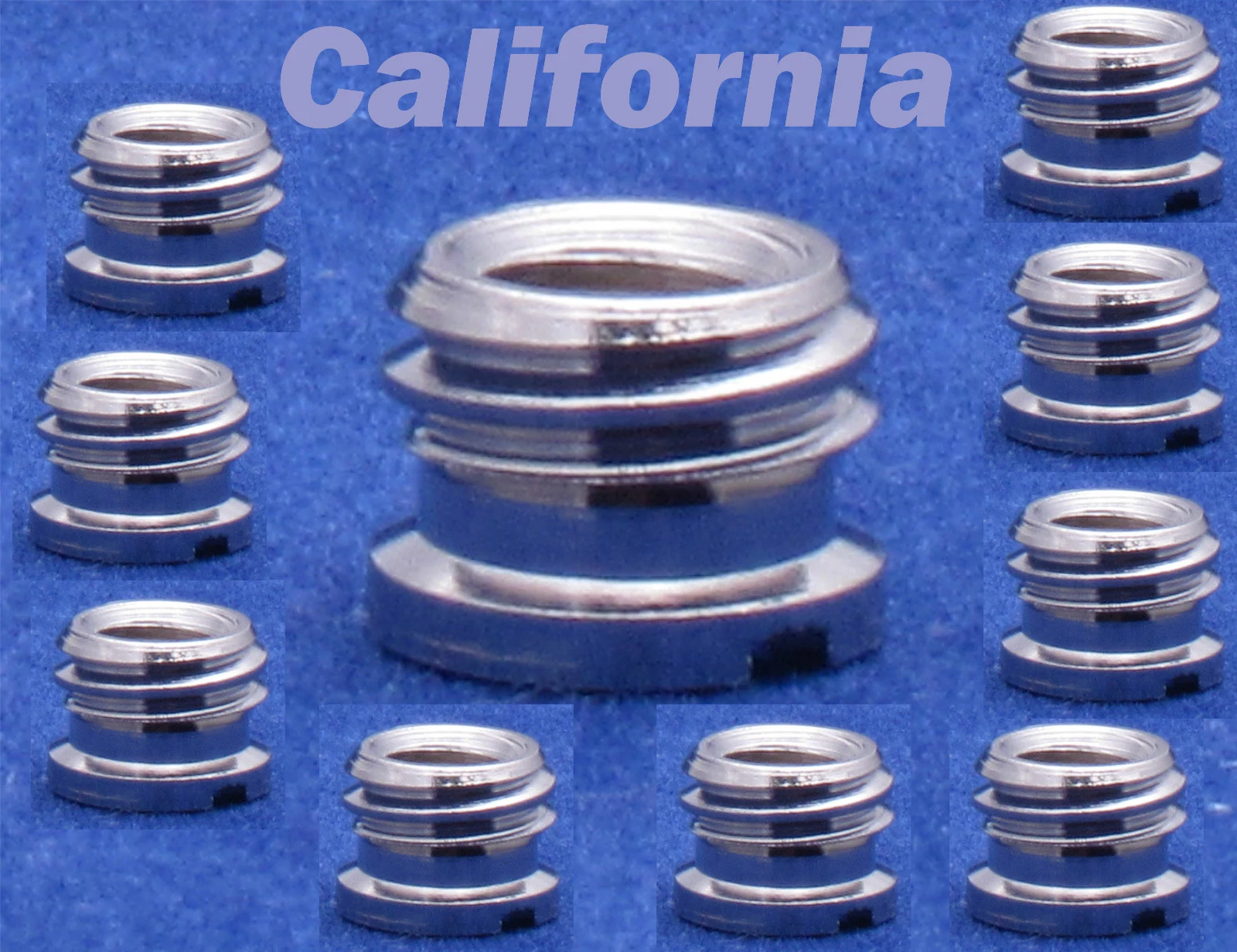 Lot of 10 x 1/4 to 3/8 Tripod & Monopod Threaded Convert Screw Adapter ...
