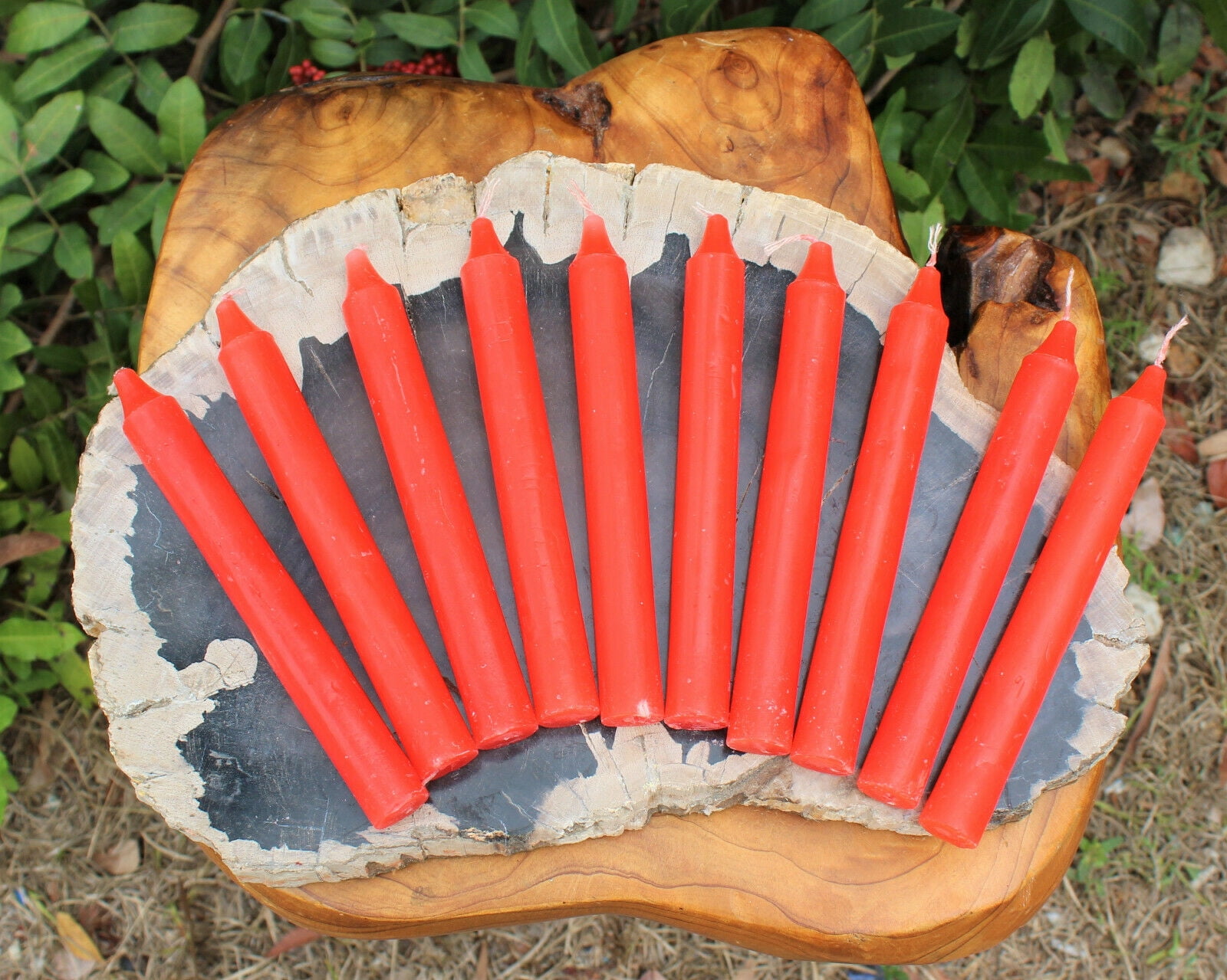 Lot of 10 x 6" Taper Spell Candles: RED (Pagan Wicca Altar Household ...