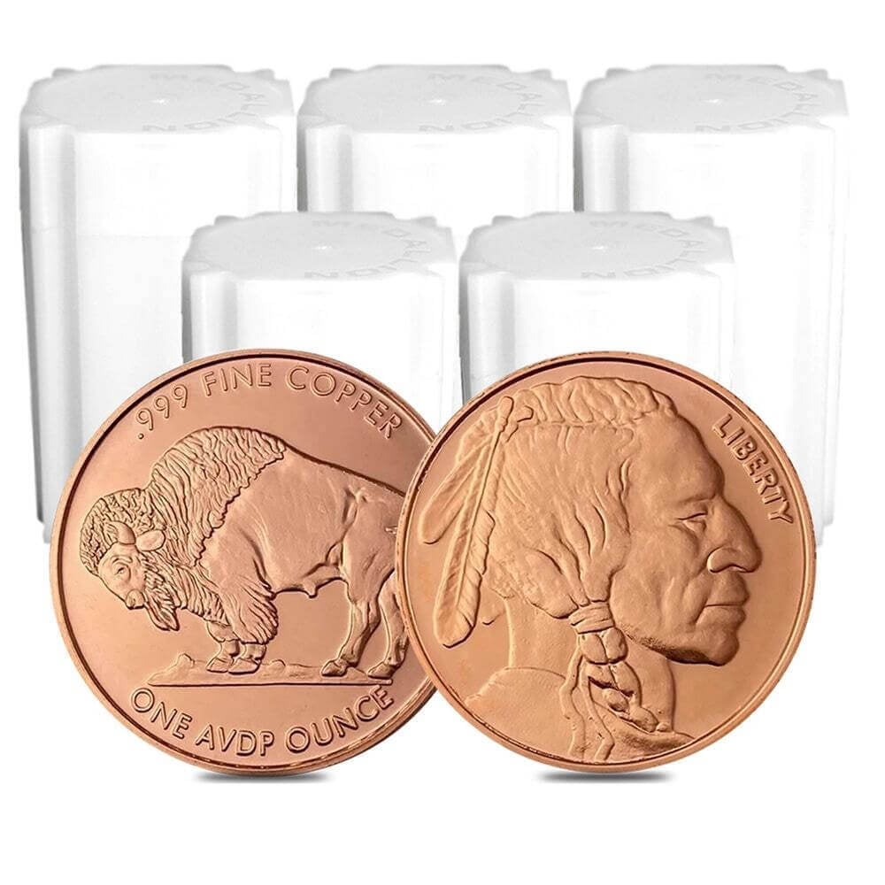 Lot of 100 - 1 oz Copper Buffalo Round .999 Fine - Walmart.com