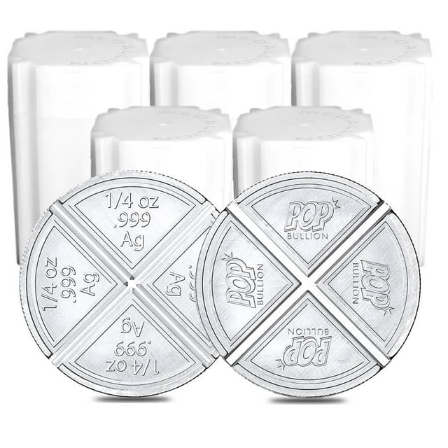 Lot of 100 - 1 oz Pop Bullion Divisible Silver Rounds .999 Fine ...