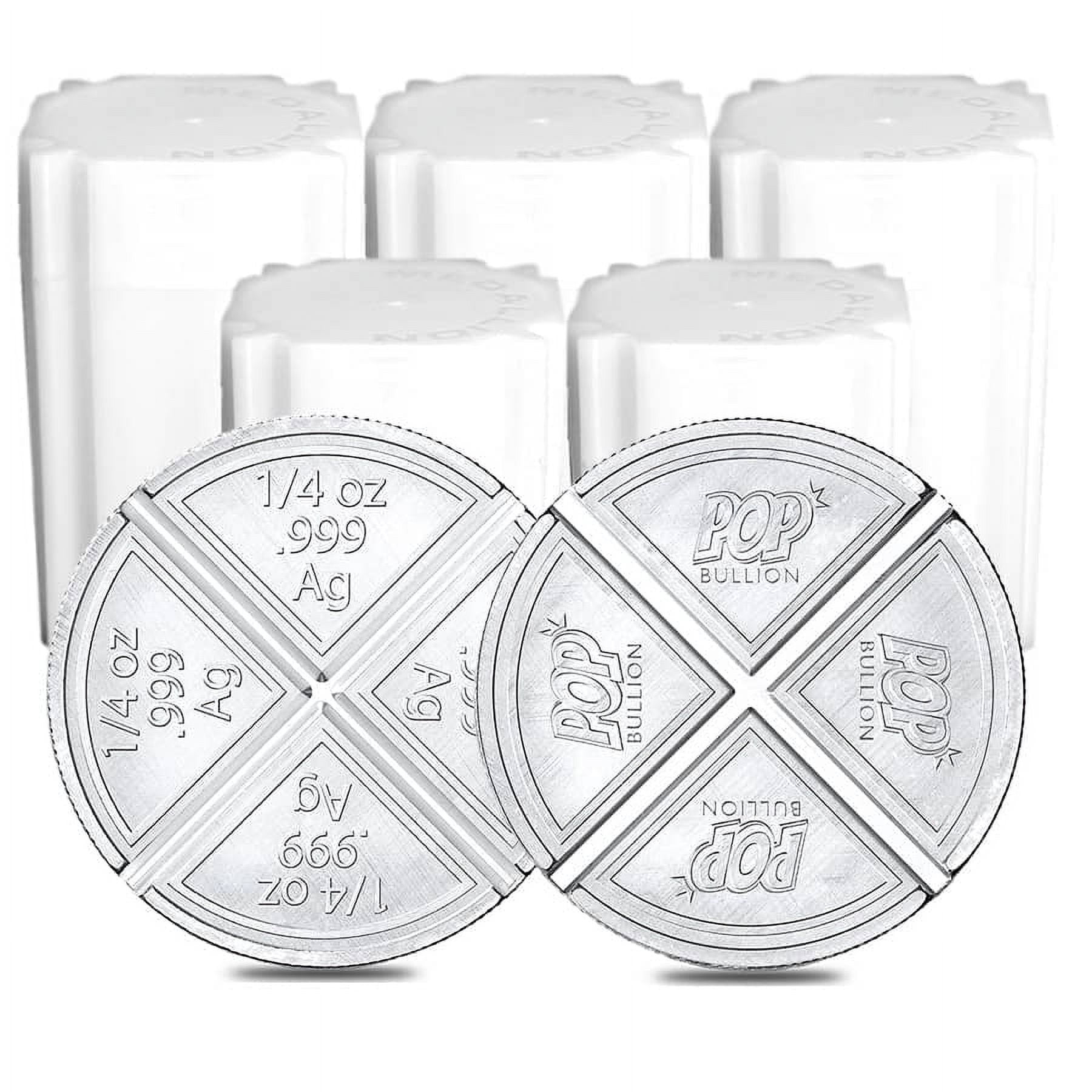Lot of 100 - 1 oz Pop Bullion Divisible Silver Rounds .999 Fine ...