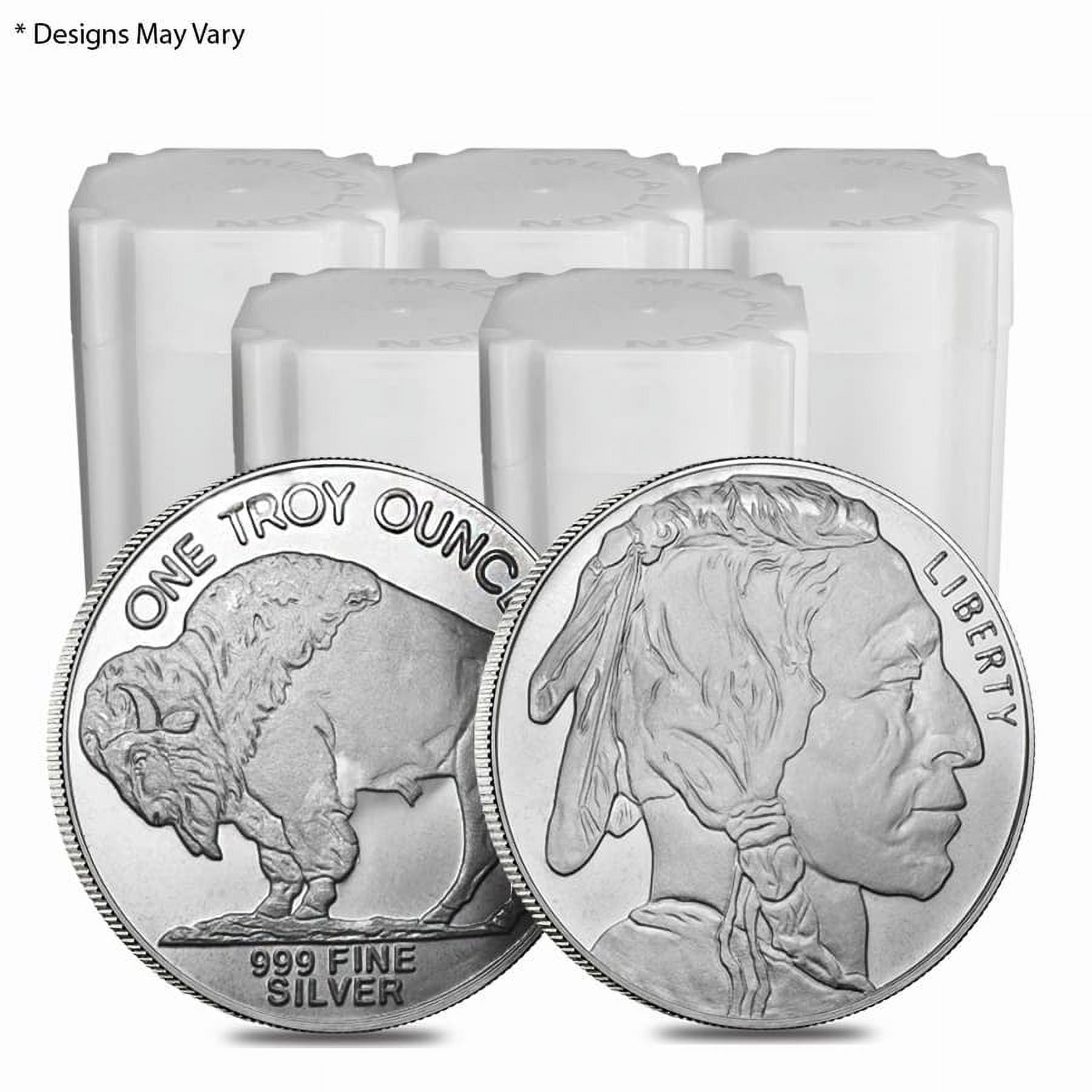 Lot of 100 - 1 oz Silver Buffalo Design Generic Rounds .999 Fine ...