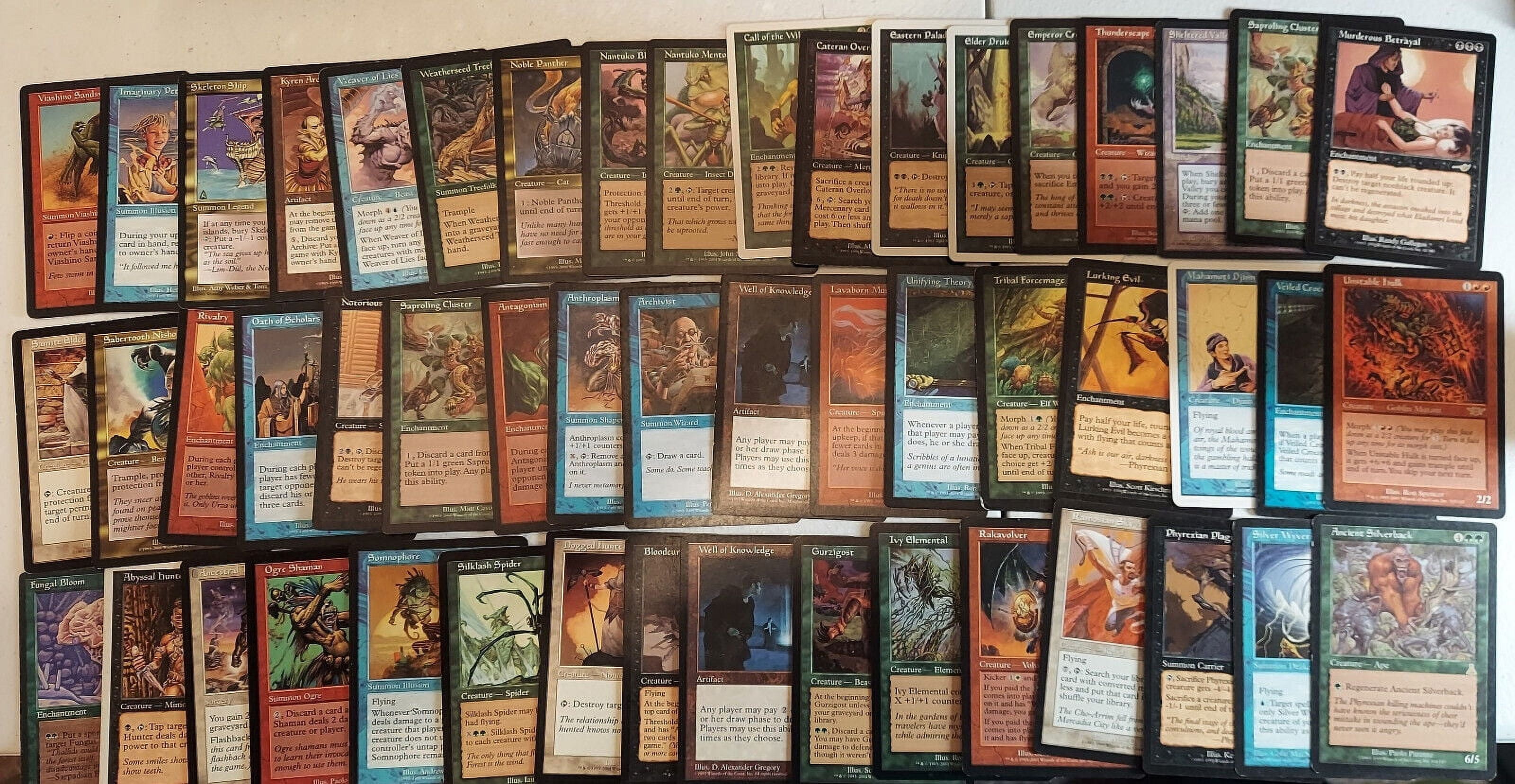 Magic the Gathering 1994-2003 Sets Vintage Rare Cards, 100 Pack ...