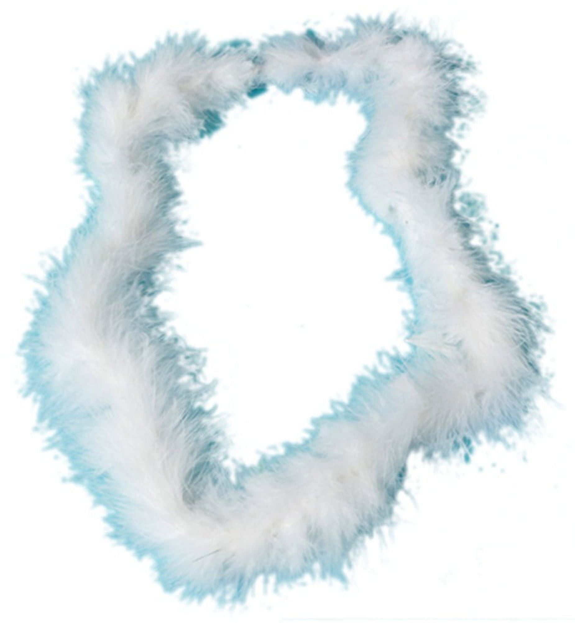 Lot of 12 36" White Fluffy Boa Hawaiian Lei Necklace Flapper Costume ...