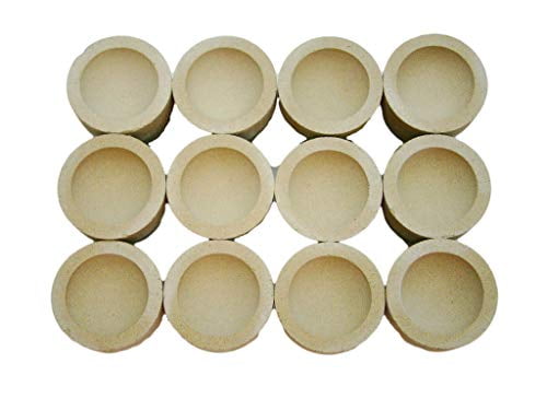 Lot of 12 - # 8AM Mabor Cupel 1-3/4" Gold-Assay-Smelting-Refining ...