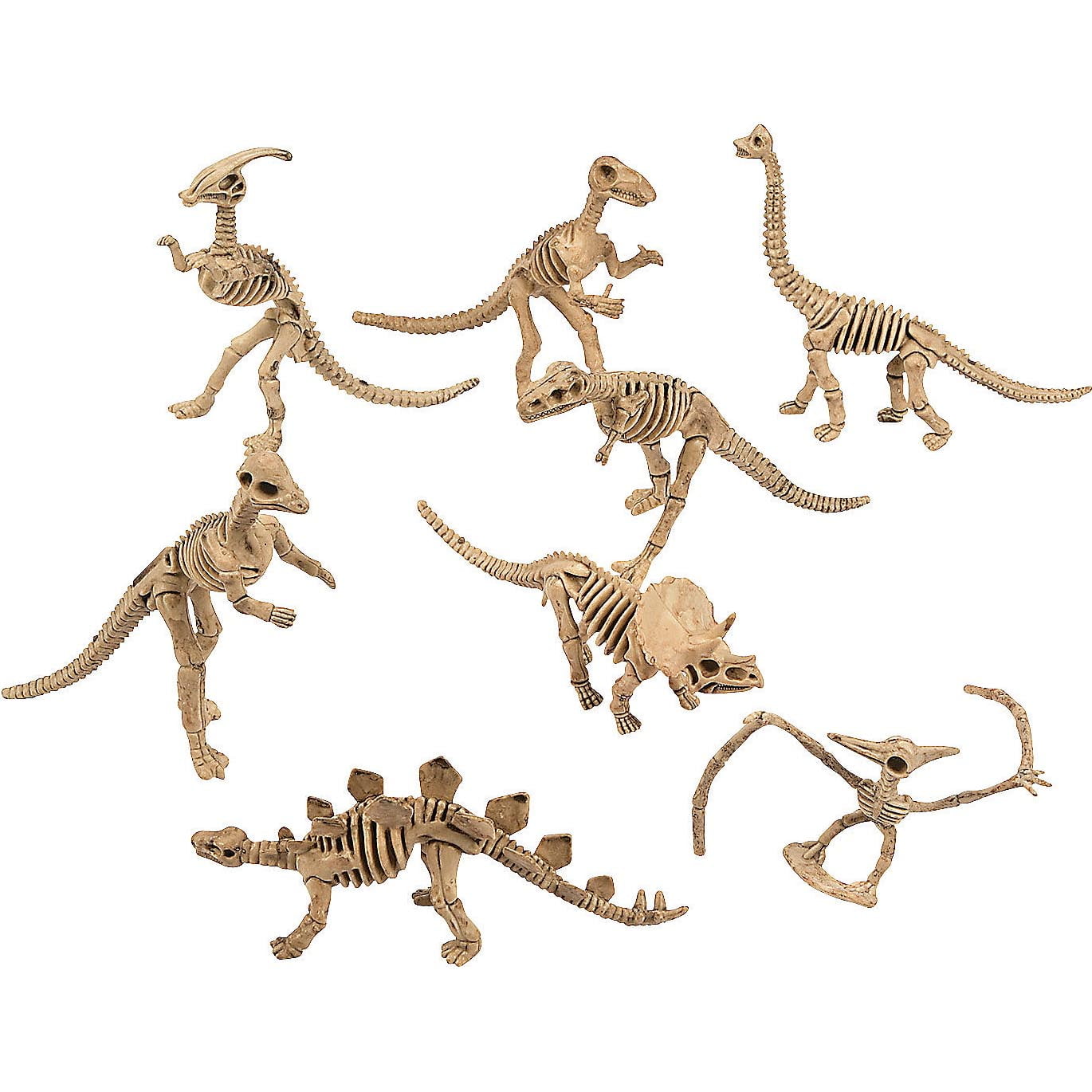 Lot of 12 Plastic Toy Dinosaur Skeletons Boys Party Favors - Walmart.com