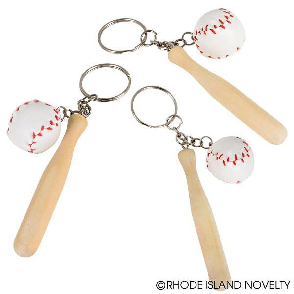 Lot of 12 Wooden Bat and Ball Keychains - Walmart.com