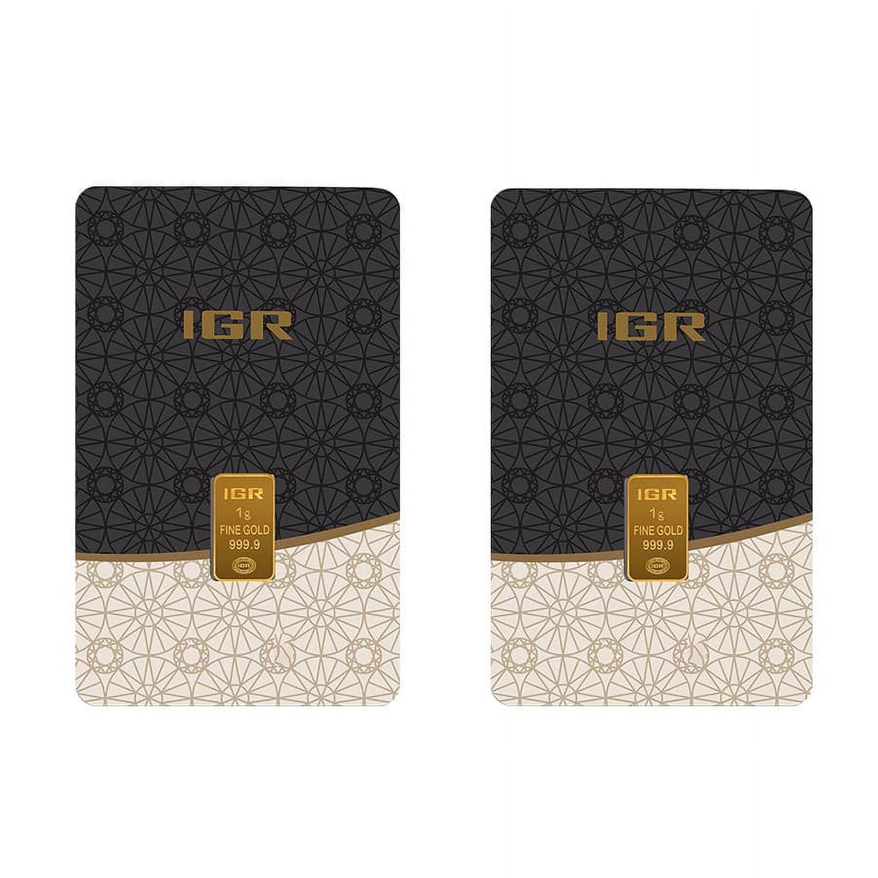 Istanbul Gold Refinery (IGR) - Set of 2, 1 gram Gold Bars .9999 Fine ...