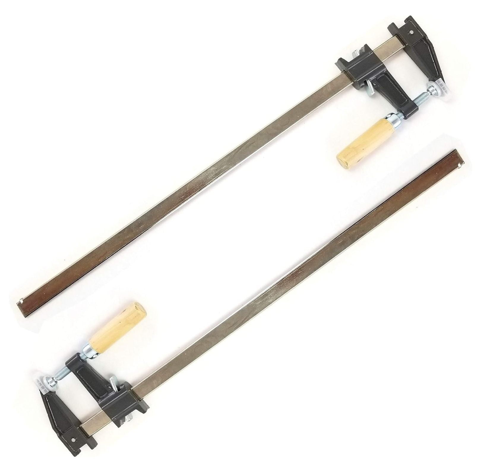 Lot of 2: 24" Inch BAR CLAMPS Heavy Duty Woodworking Wood Carpenter ...
