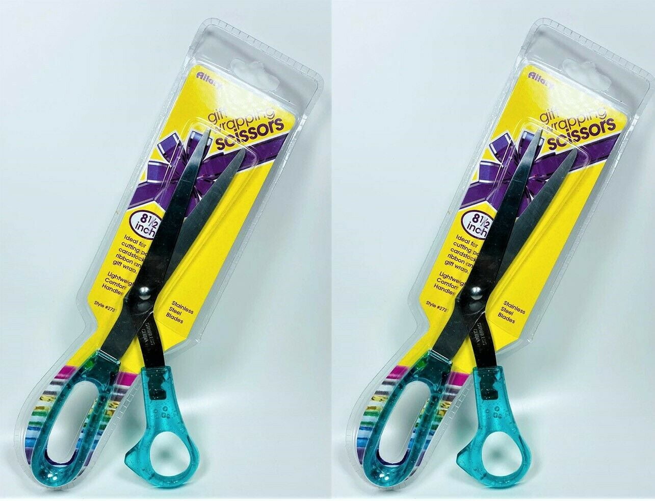 Lot of 2 Allary Scissors 8.5 Inch Lightweight Comfortable Handle Light ...