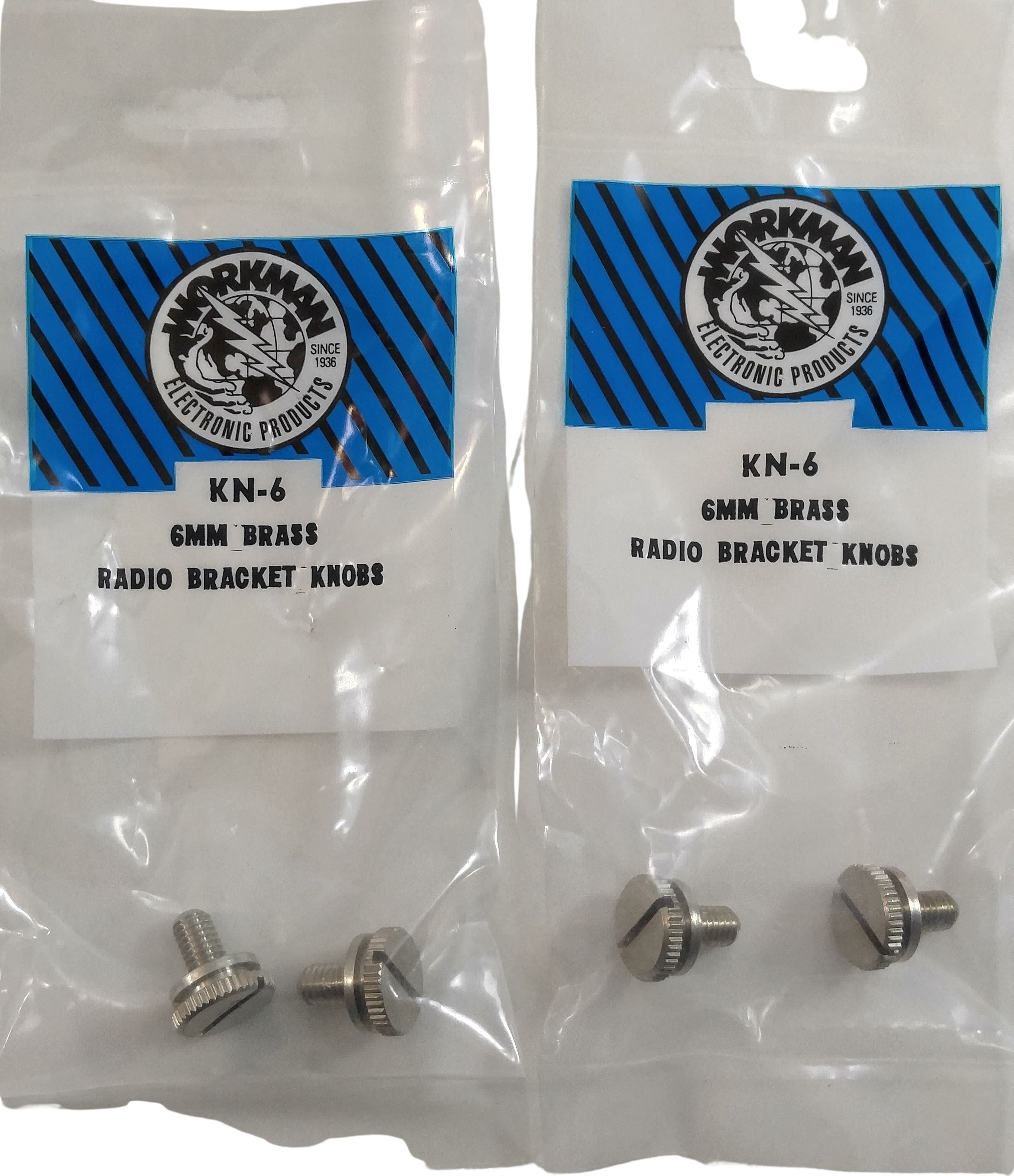Lot of 2 Bags - Workman KN-6 CB Radio All Brass 6mm Thread Replacement ...