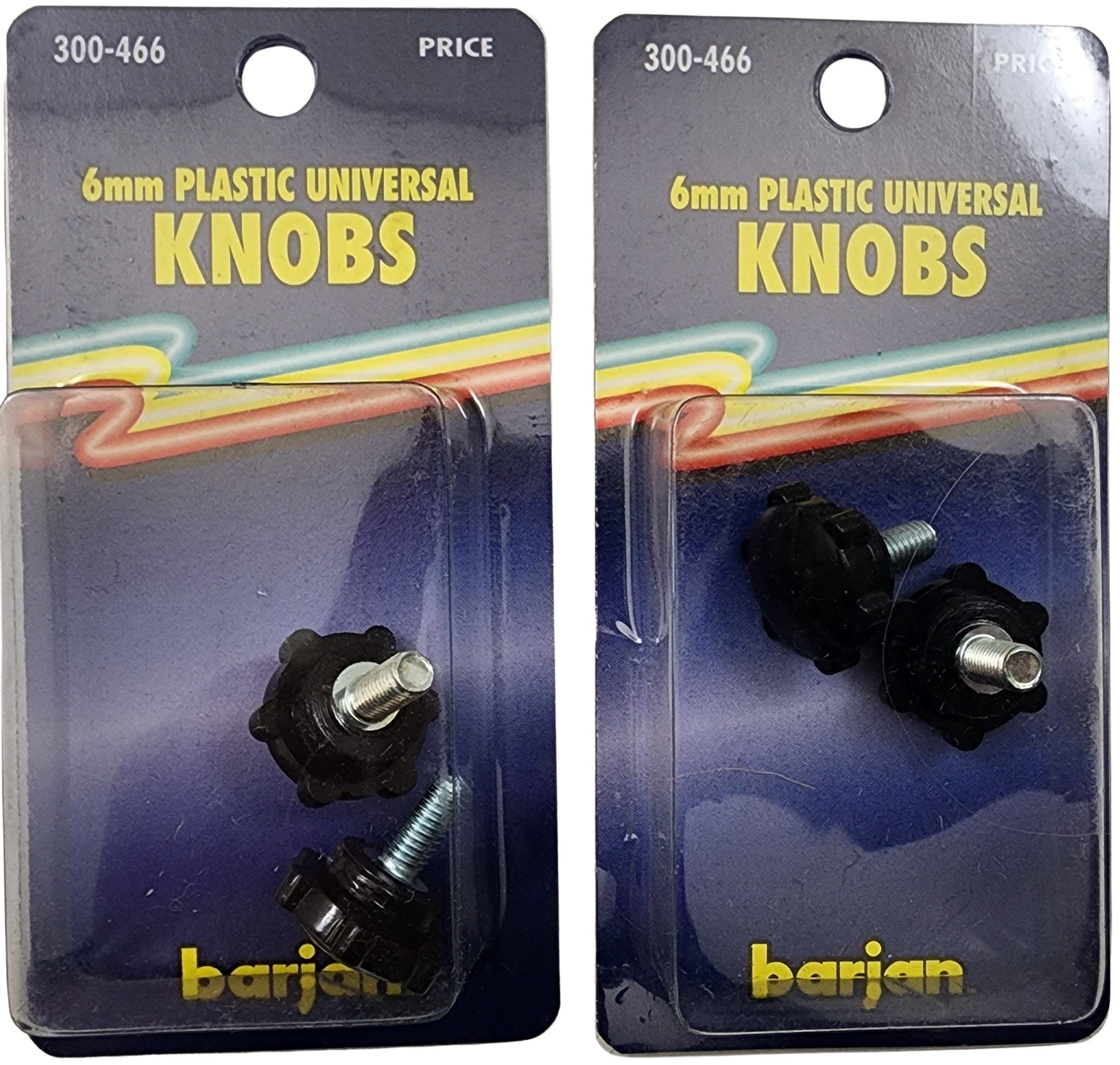 Lot of 2 Barjan 300-466 Plastic OEM 6mm CB Radio Bracket Knobs - PAIR ...