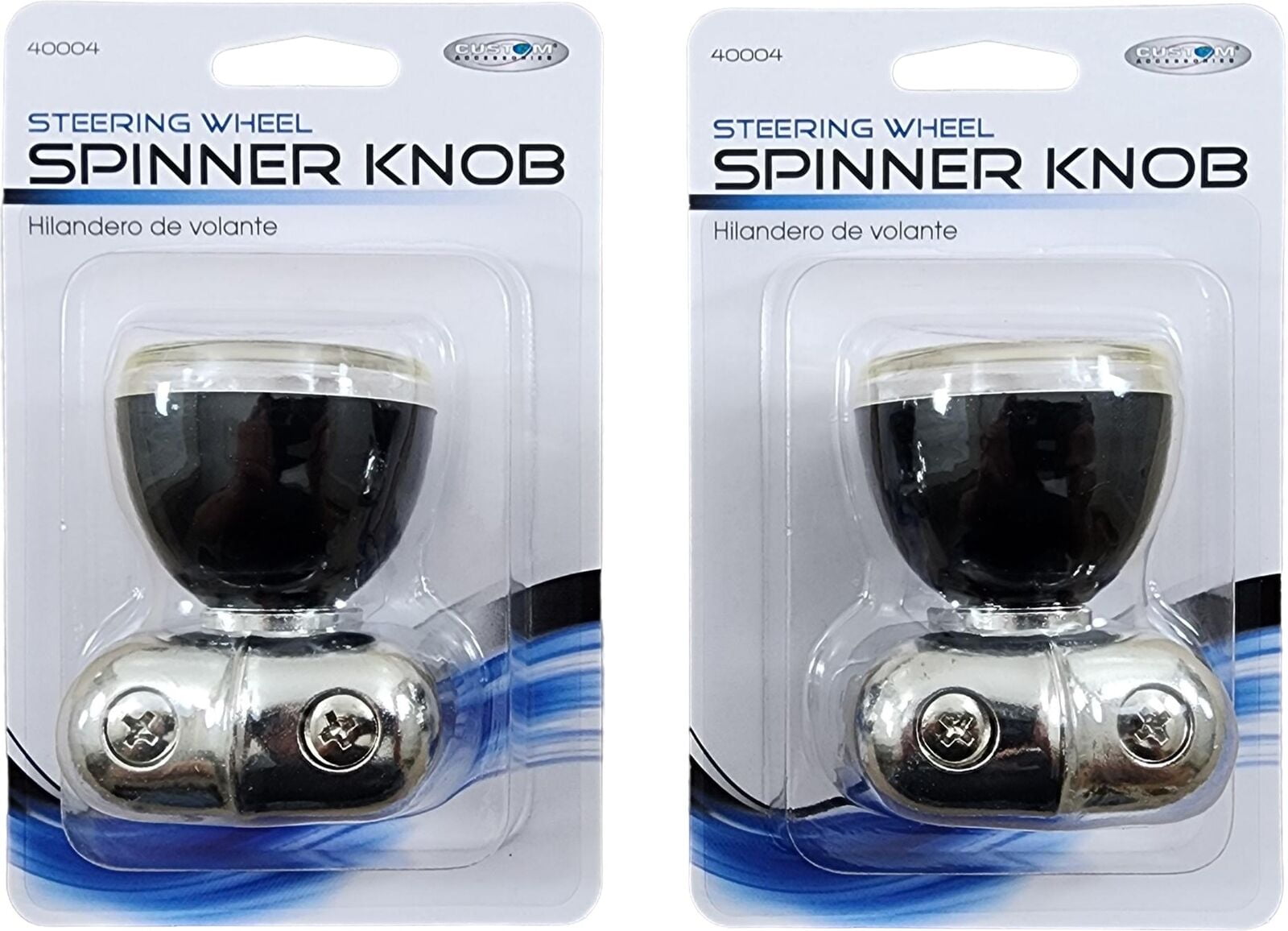 Lot of 2 Custom Accessories 40004 USA American Flag Steering Wheel Spinner Knobs - Walmart.com