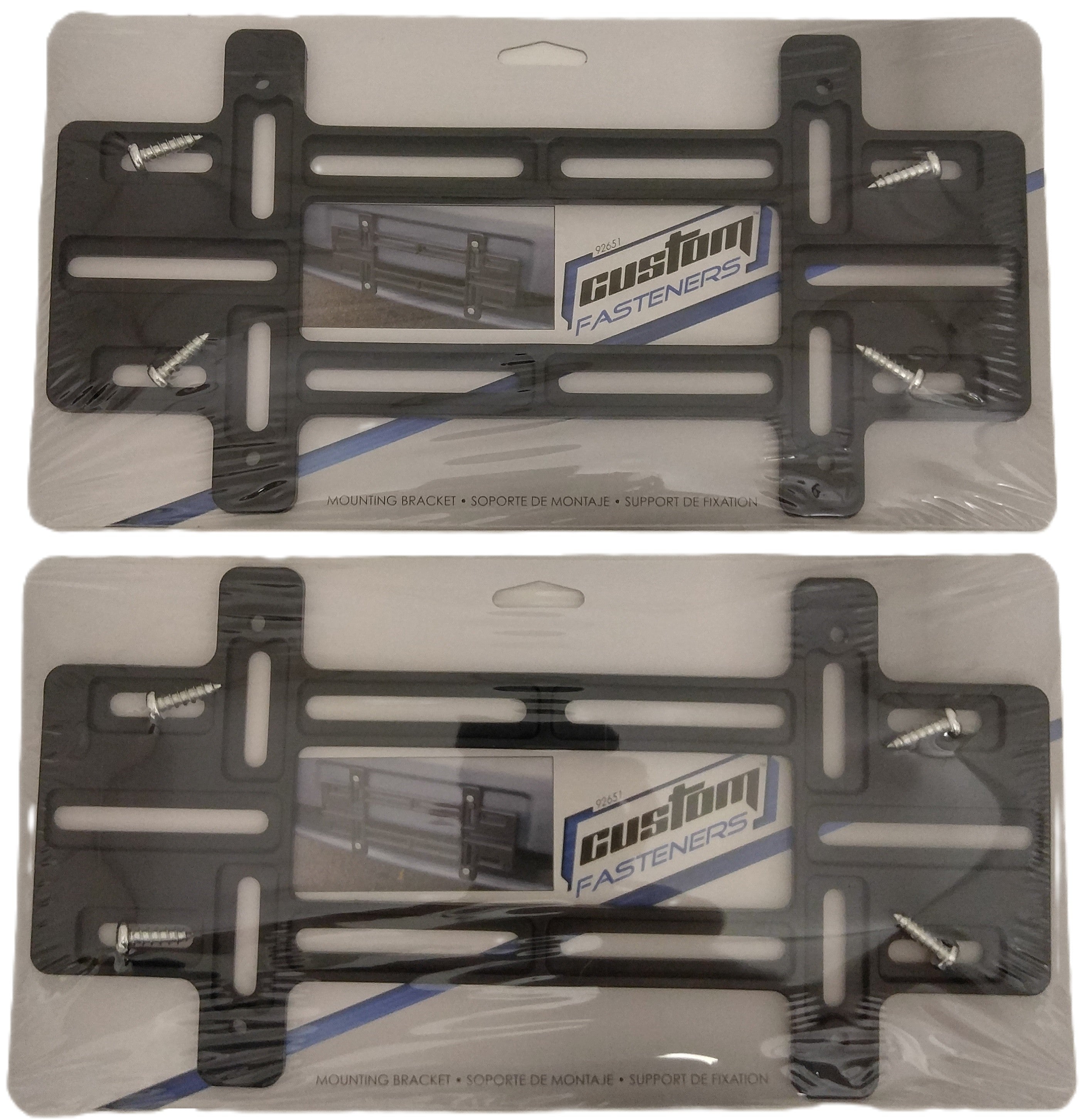 Lot of 2 Custom Accessories 92651 Universal License Plate Mounting ...